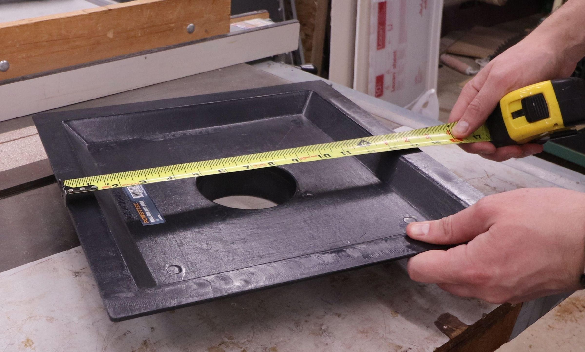 Adding Dust Collection to a Contractor's Table Saw : 10 Steps ...