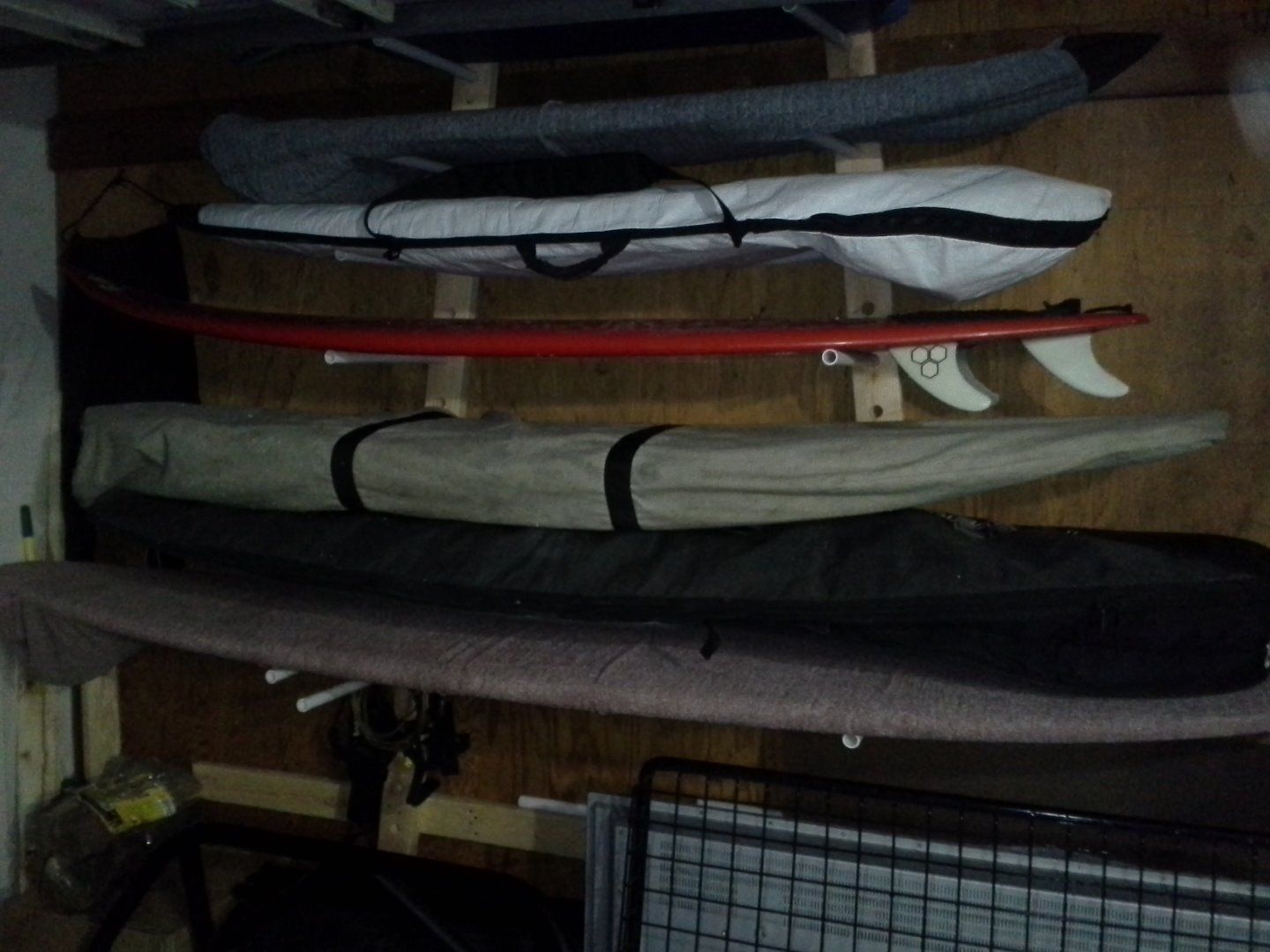 Wall Mounted Horizontal Surfboard Rack : 6 Steps (with Pictures ...