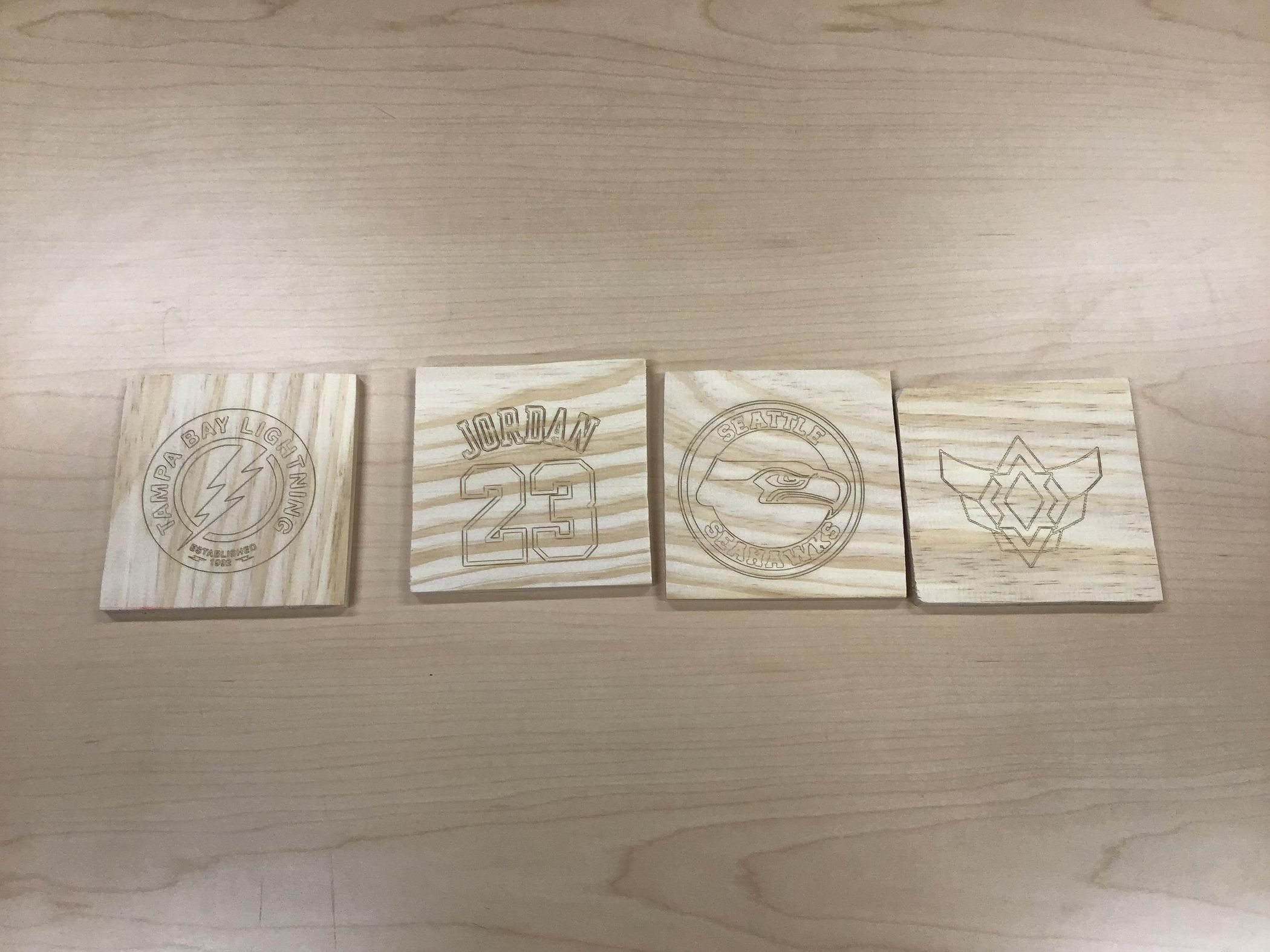 I Made 4 4x4 Inch Coasters : 4 Steps - Instructables