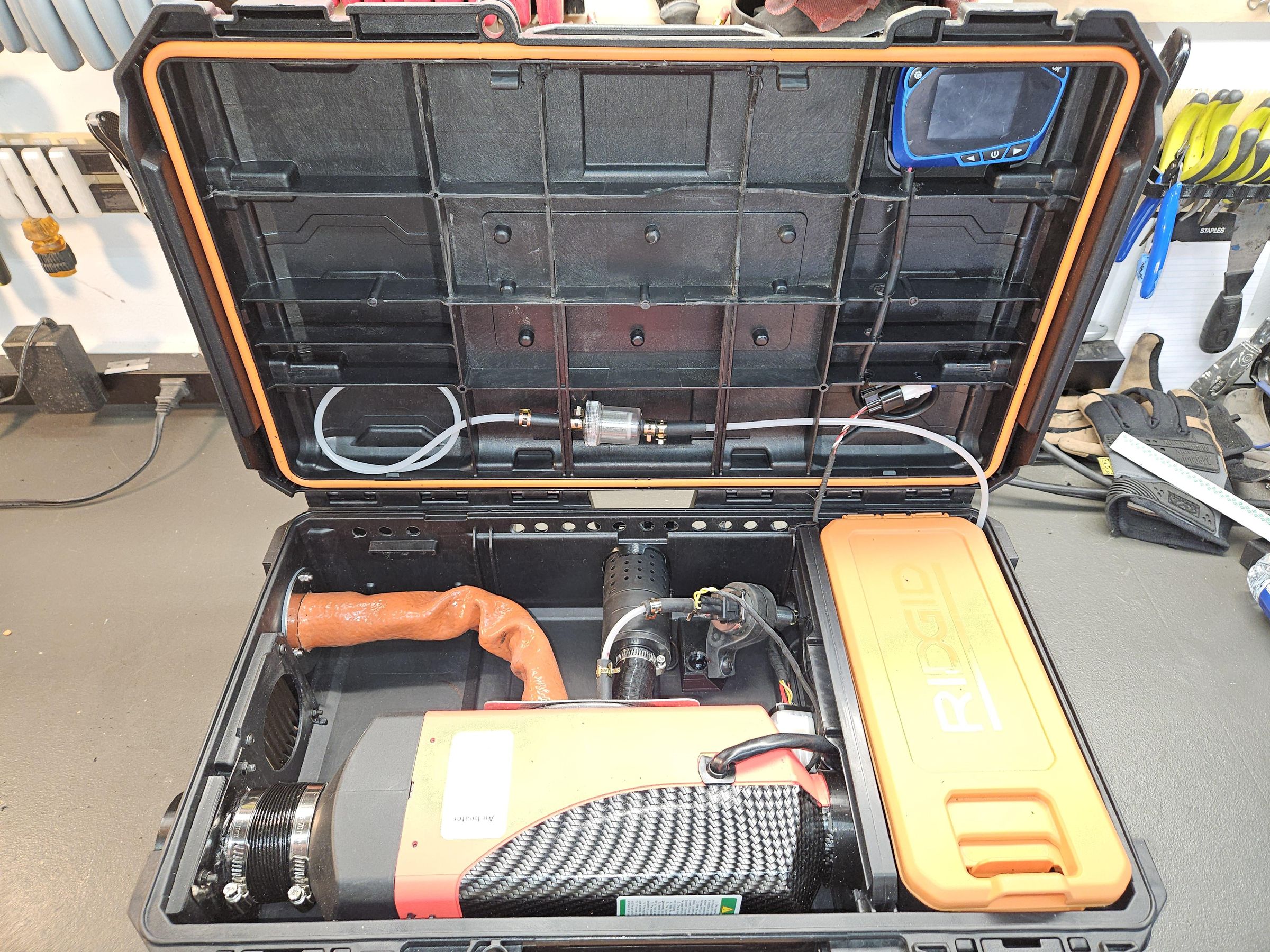 DIY All-in-One Diesel Heater Unit in a Ridgid Case : 11 Steps (with ...