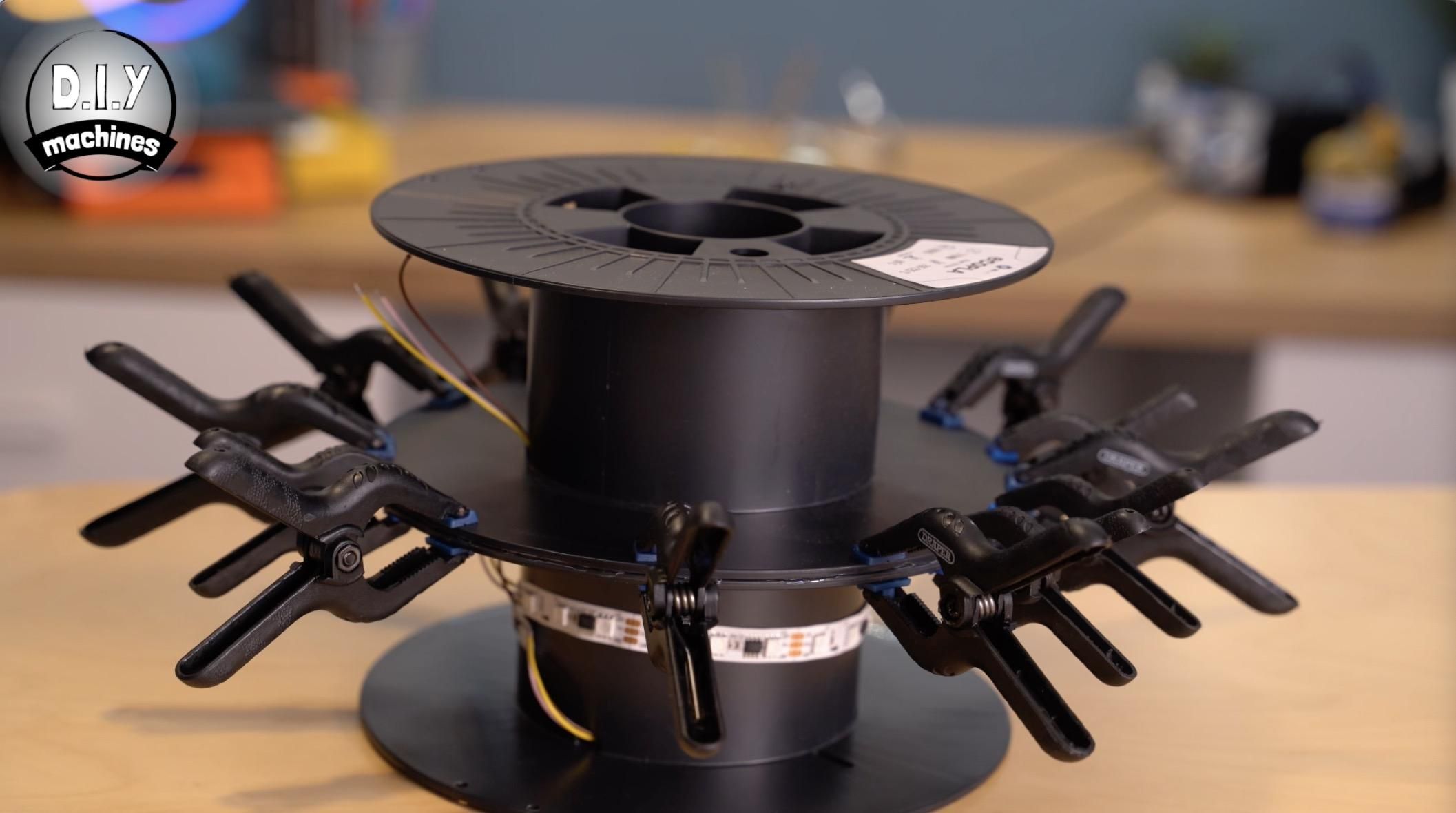 Recycled Spool Smart Lamp - With Sound Reactivity, MQTT, Hue & Alexa ...