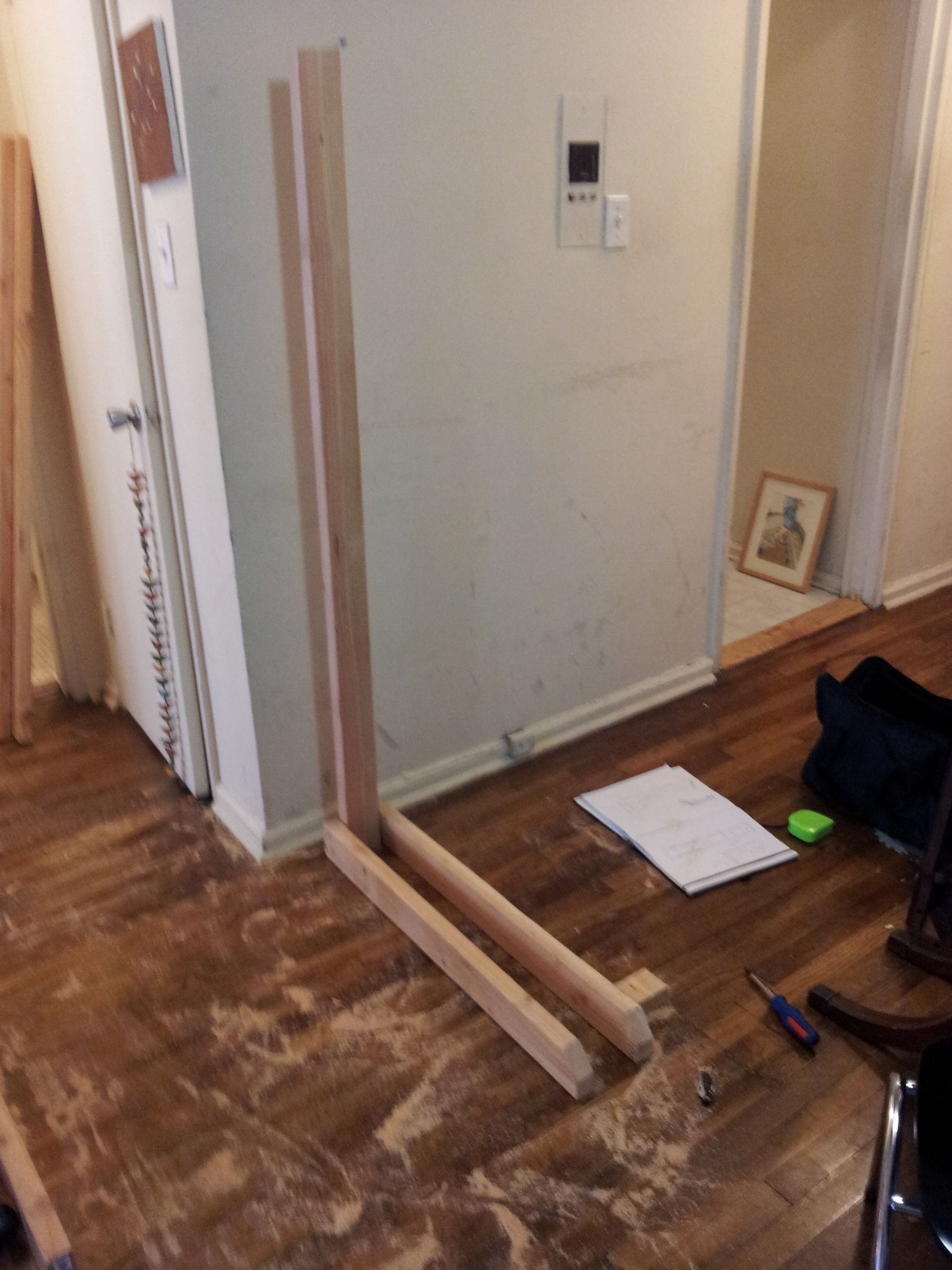 Vertical Bike Rack From 2x4s (single Bike) : 5 Steps (with Pictures ...