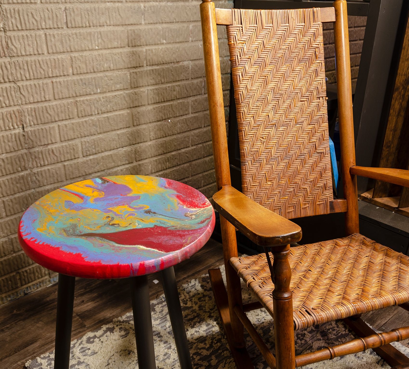 Acrylic Pour Painted Side Table : 5 Steps (with Pictures) - Instructables