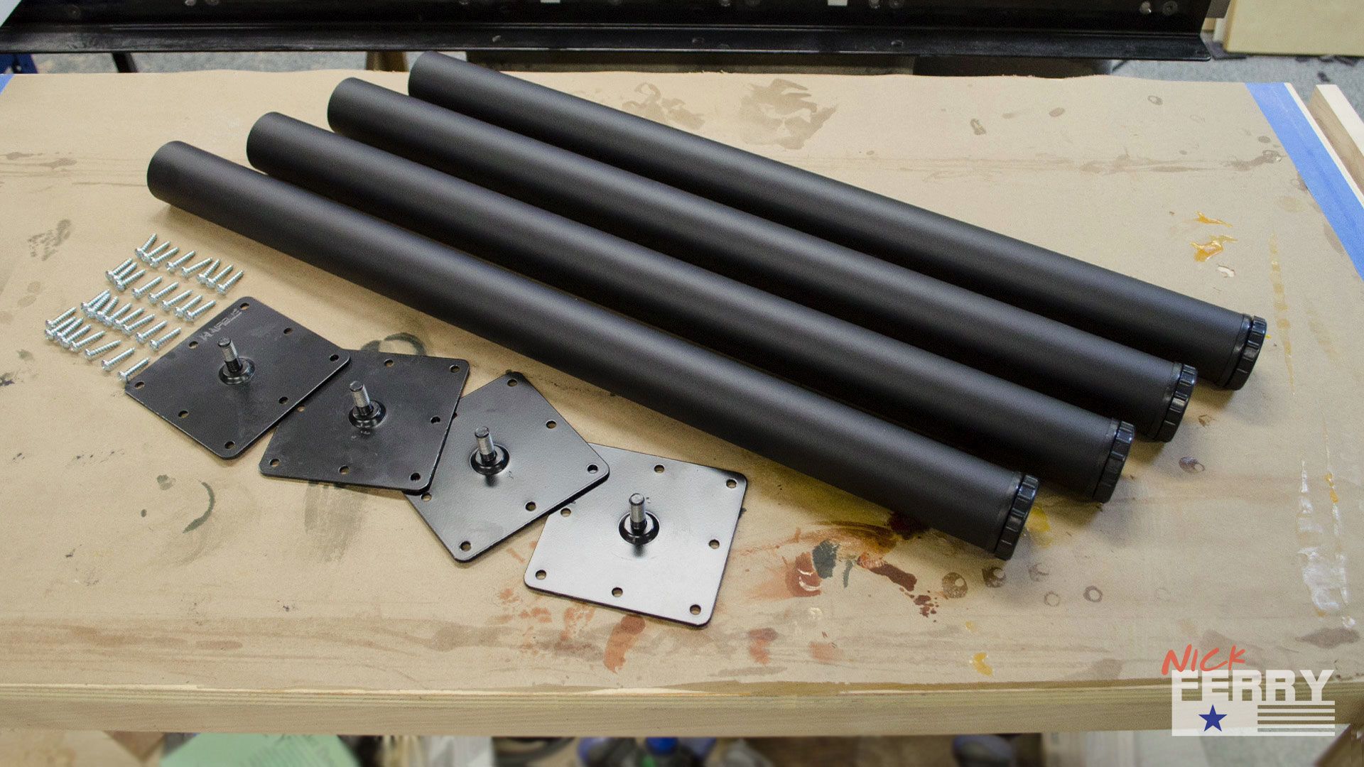 DIY Office Desk (or Table or Bench) : 9 Steps (with Pictures ...