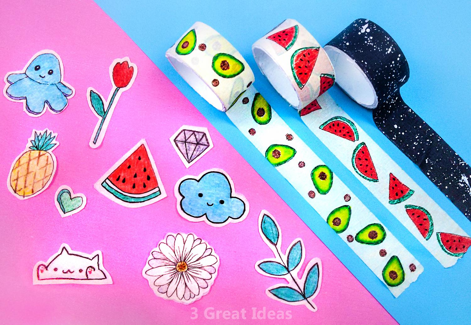 Diy Washi Tape and Sticker Making 10 Steps Instructables