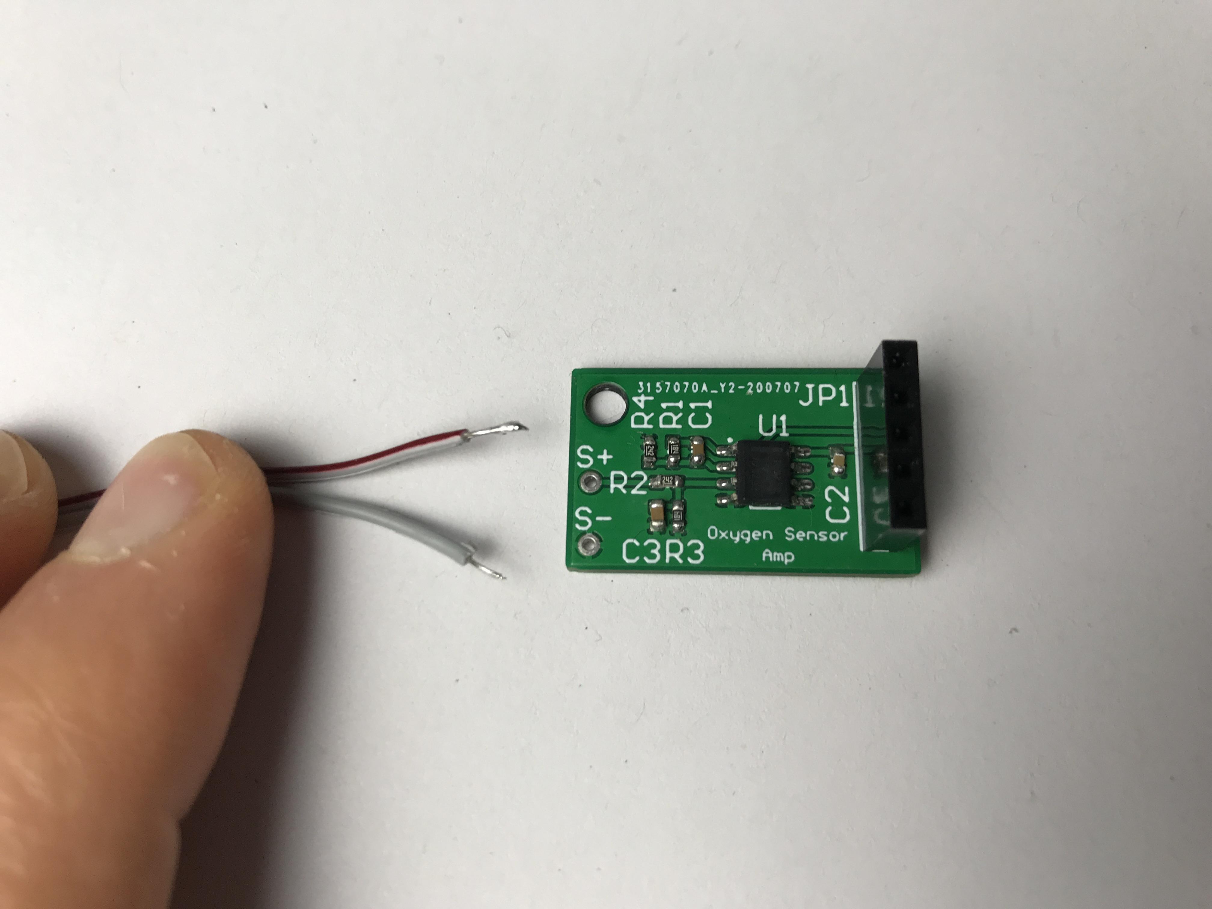 PCB Gain Circuit for SGX-VOX Electrochemical Oxygen Sensor 0-100% FiO2 ...
