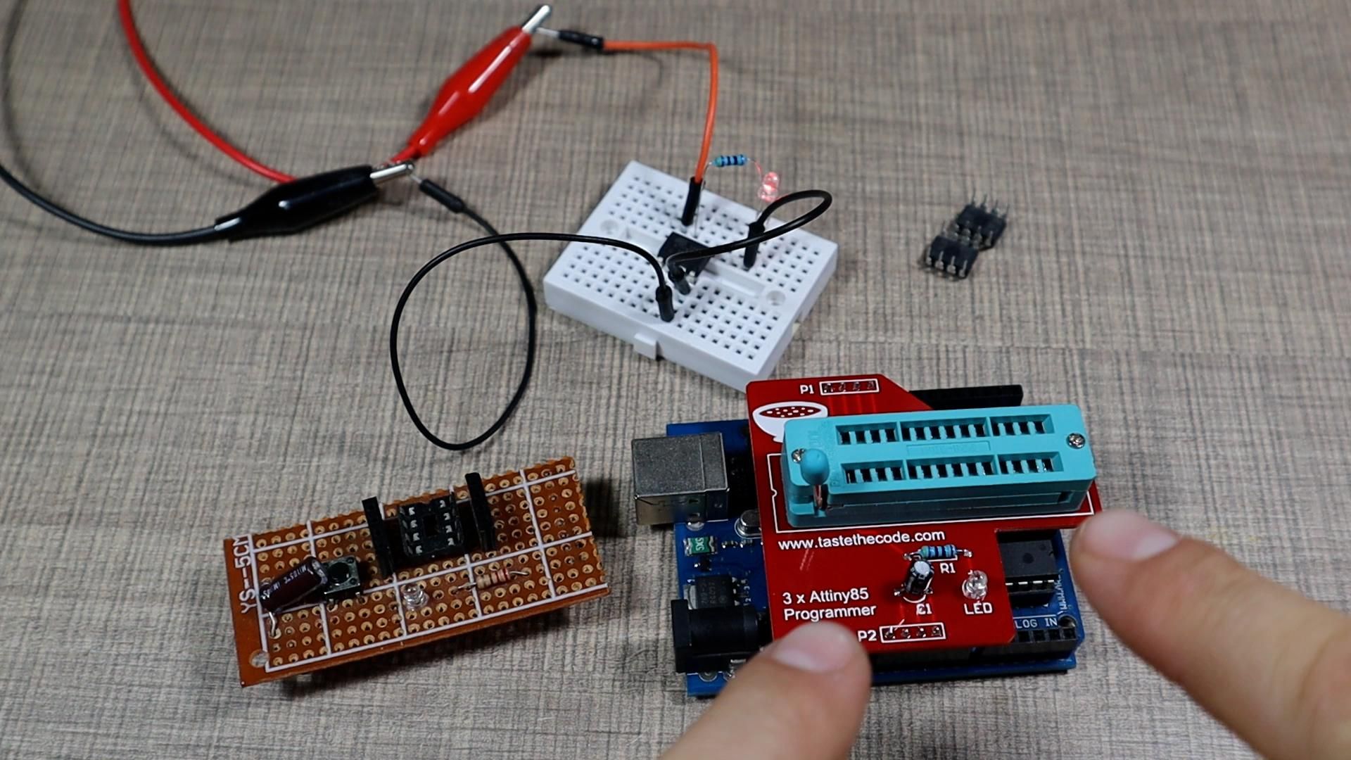ATtiny Programmer Shield for 3 ICs at a Time : 7 Steps (with Pictures ...