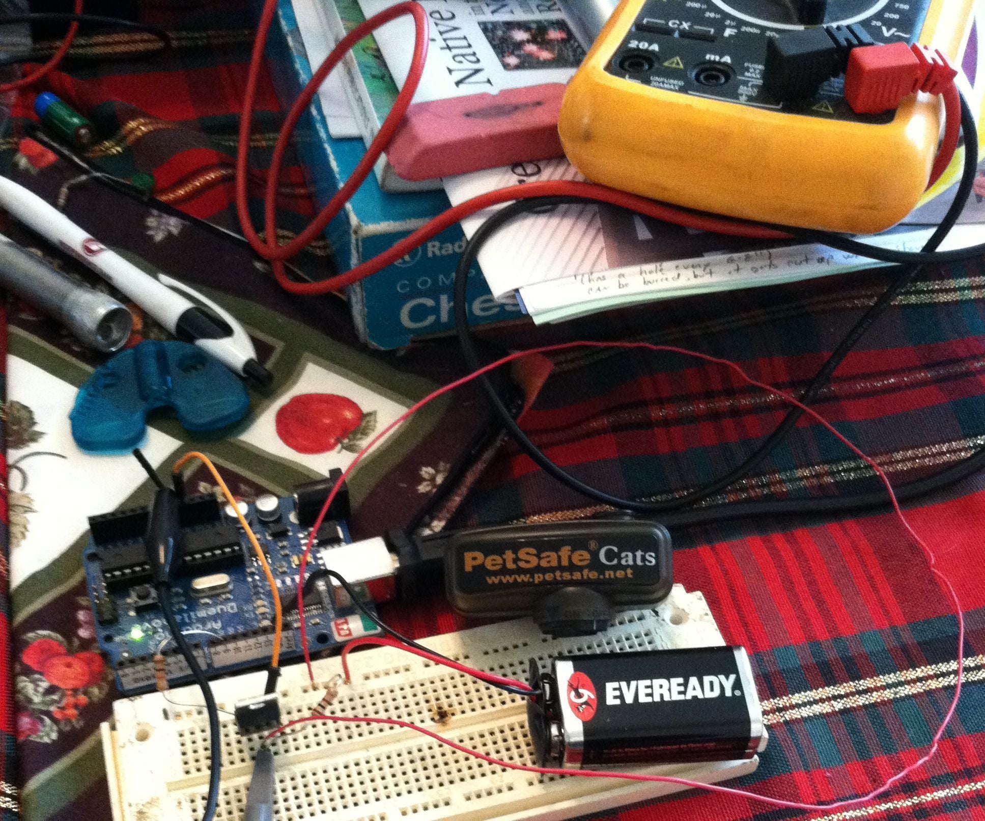 Arduino PetSafe Cat Barrier - Instructables