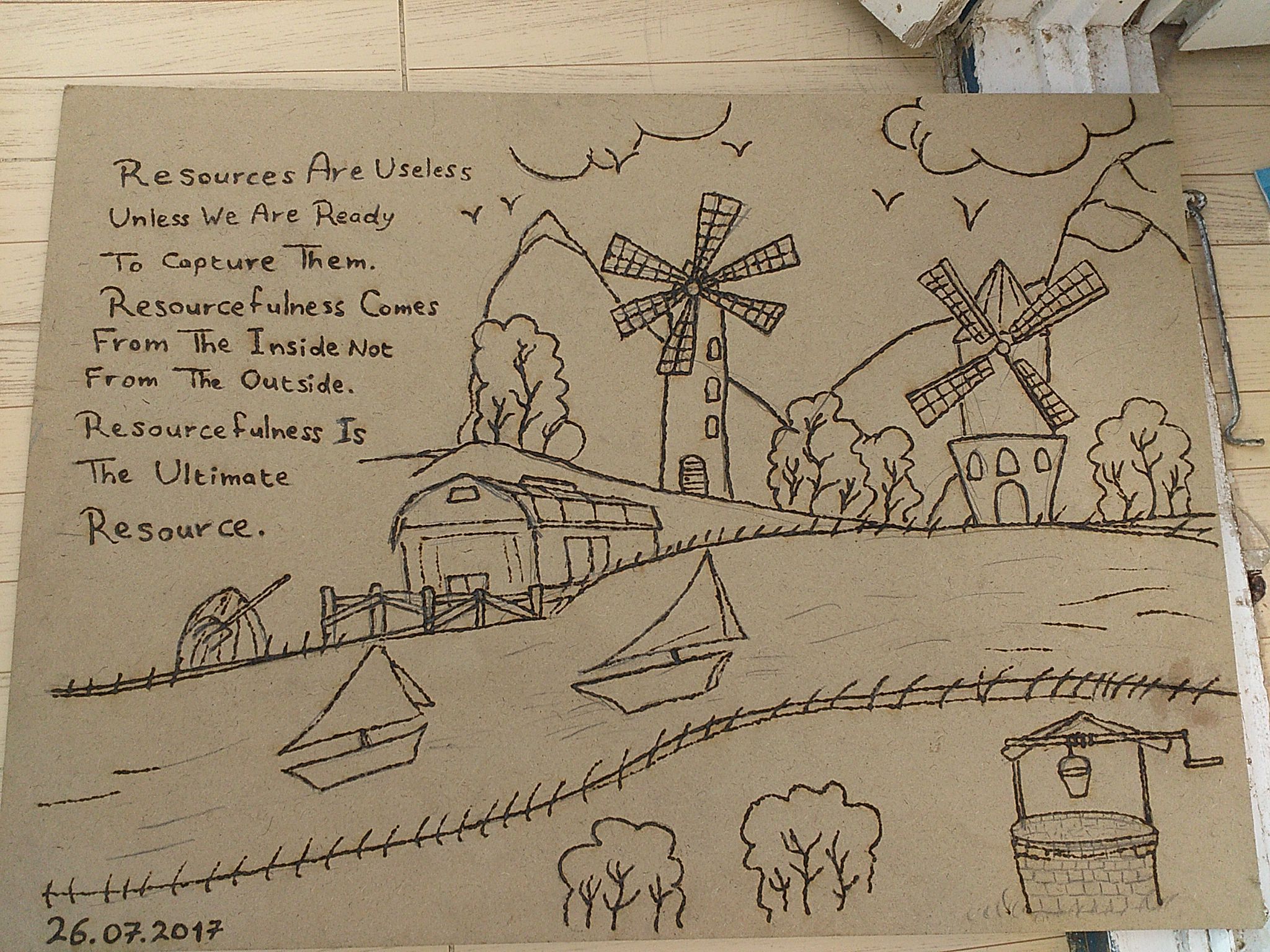 "Abundant Resources" - My Solar Pyrography Art : 4 Steps - Instructables