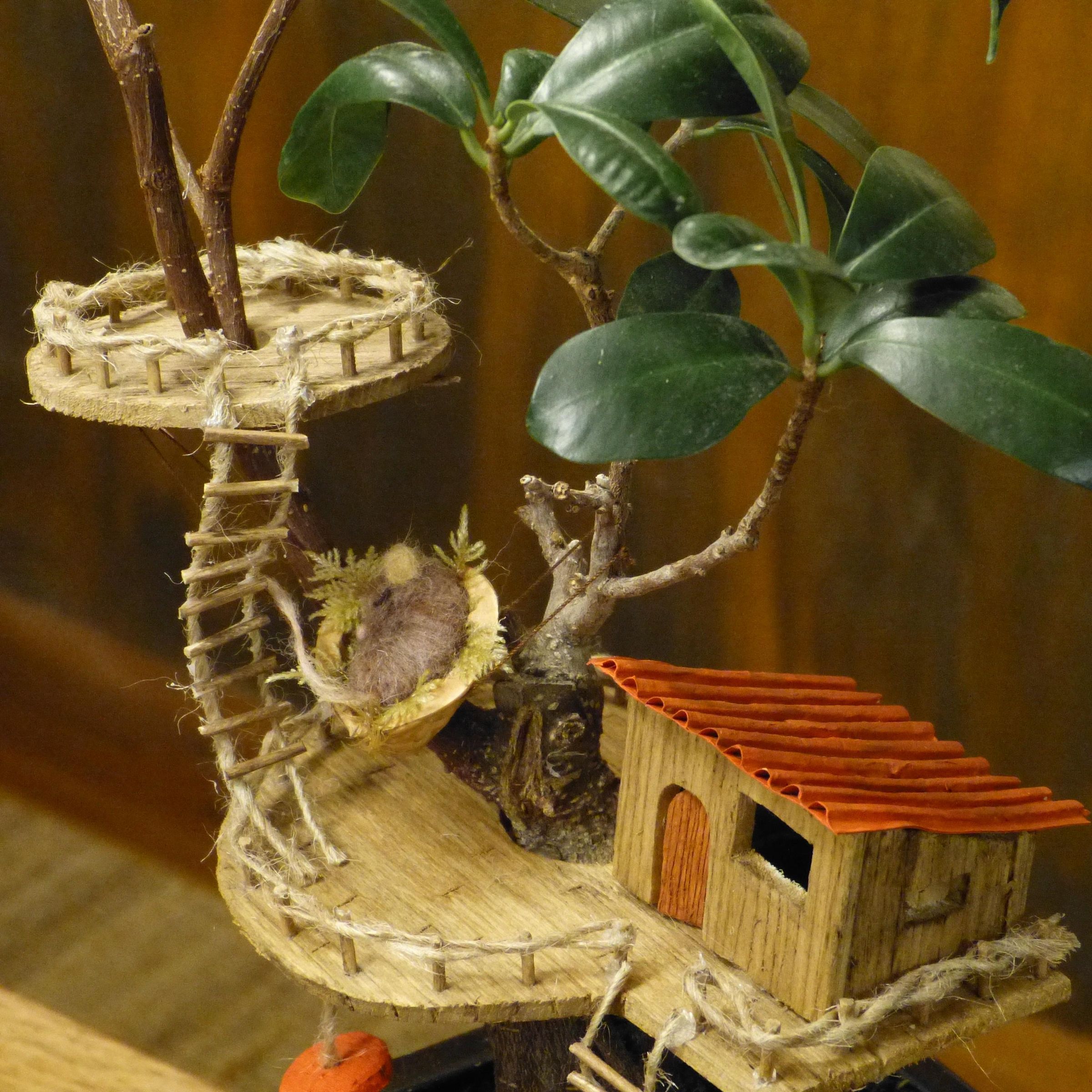 Houseplant Treehouse & Tiny Mouse : 15 Steps (with Pictures ...