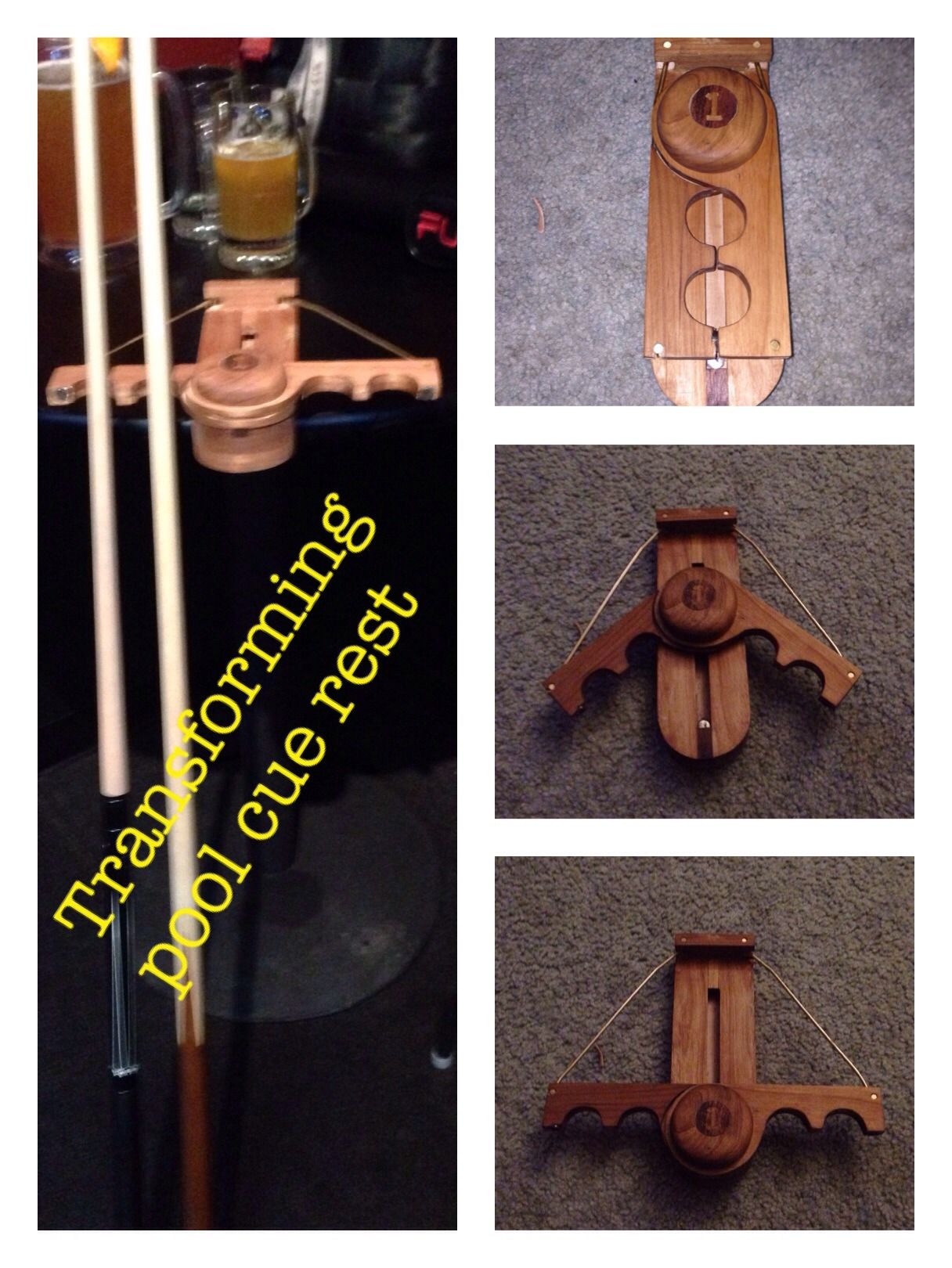 Transforming Pool Cue Rest : 8 Steps (with Pictures) - Instructables