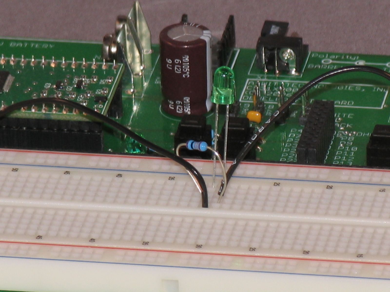Lighting a Light Emitting Diode (LED) With the C Stamp Microcontroller ...