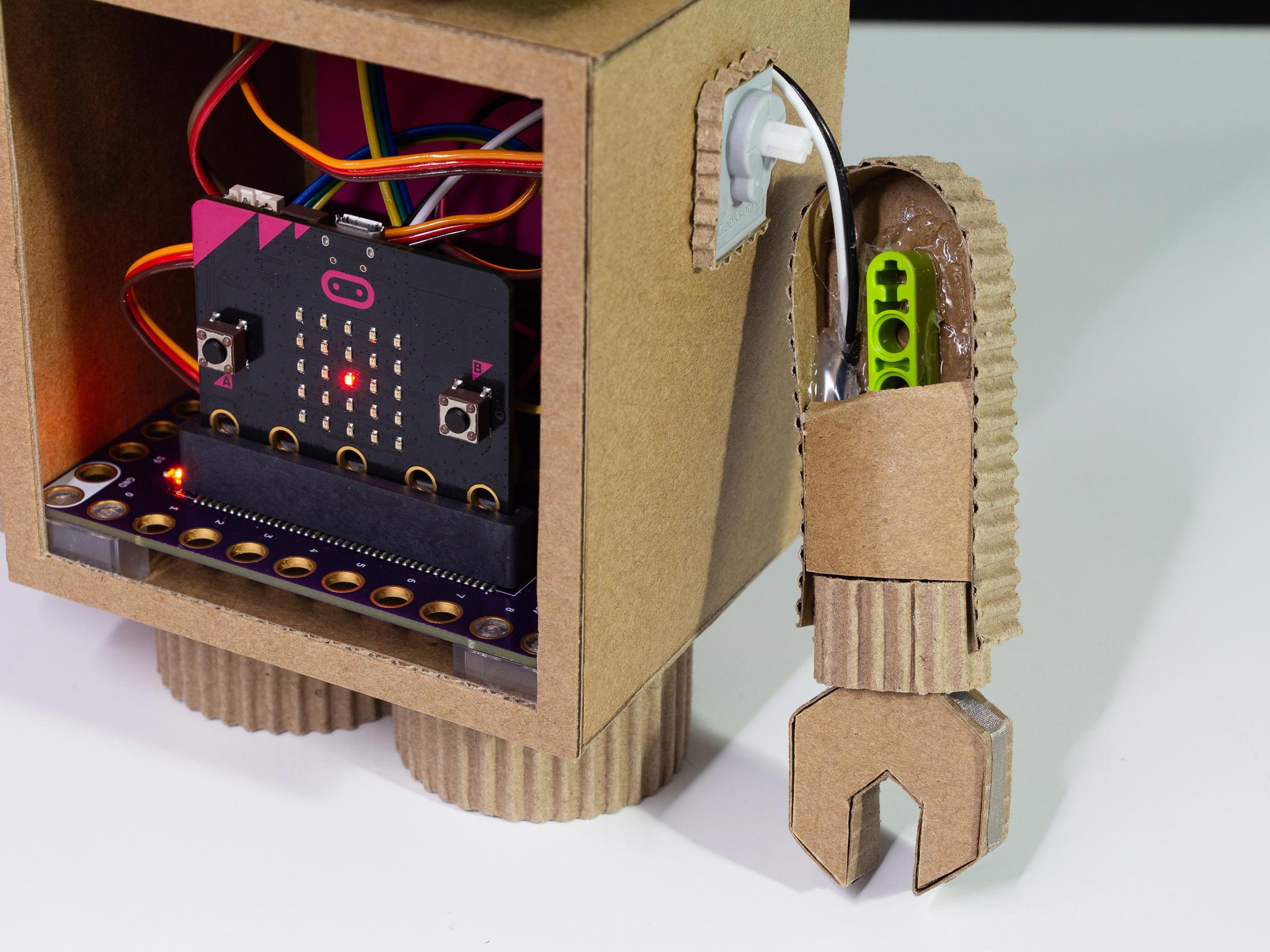 "High-Fivey" the Cardboard Micro:bit Robot : 18 Steps (with Pictures ...