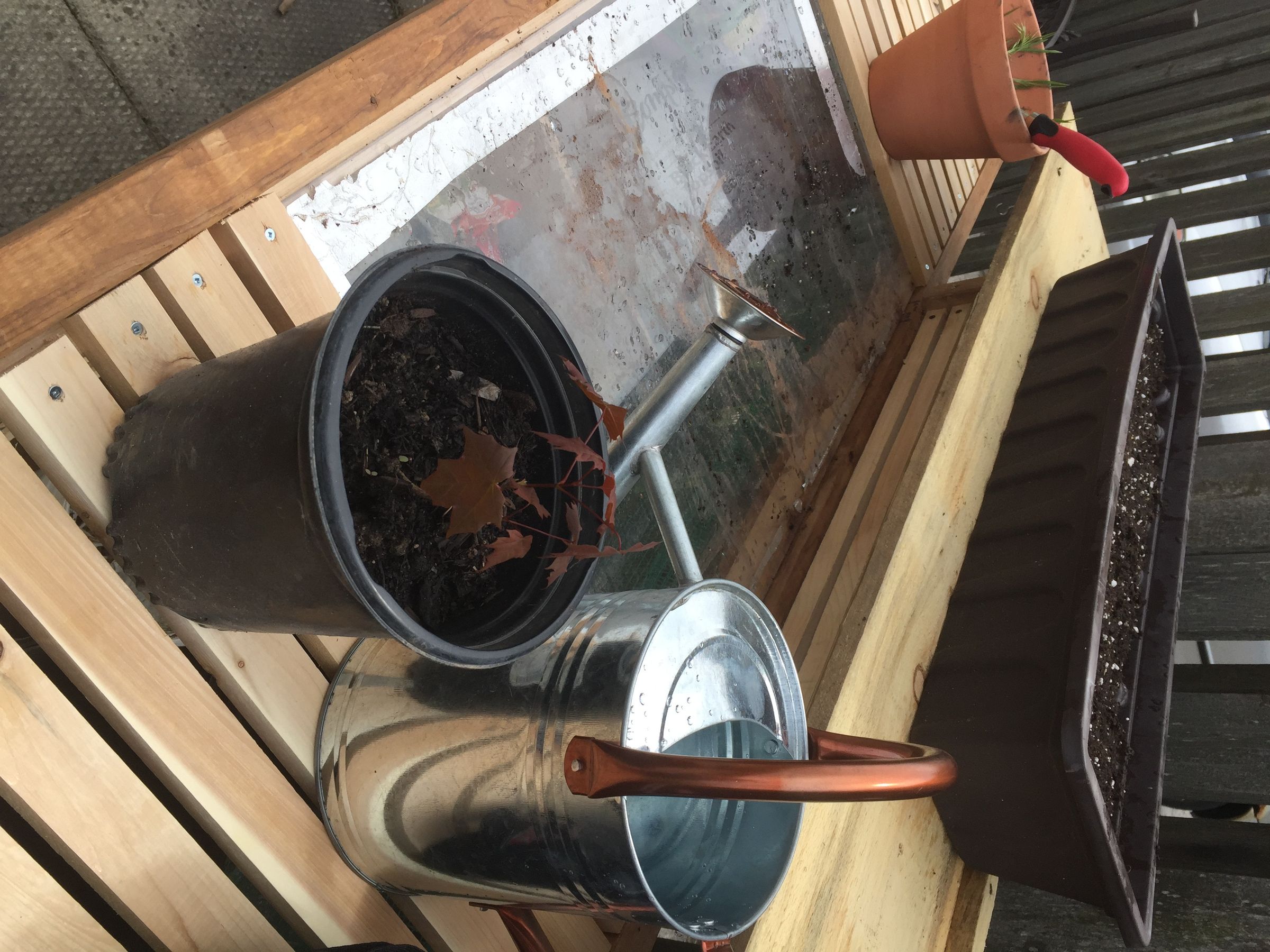 Planting Bench With Protected Growing Station : 3 Steps (with Pictures ...