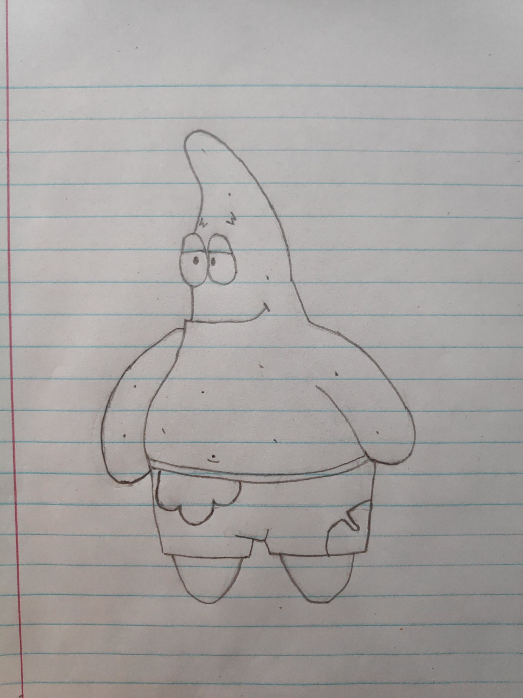 Patrick Star Drawings Step By Step