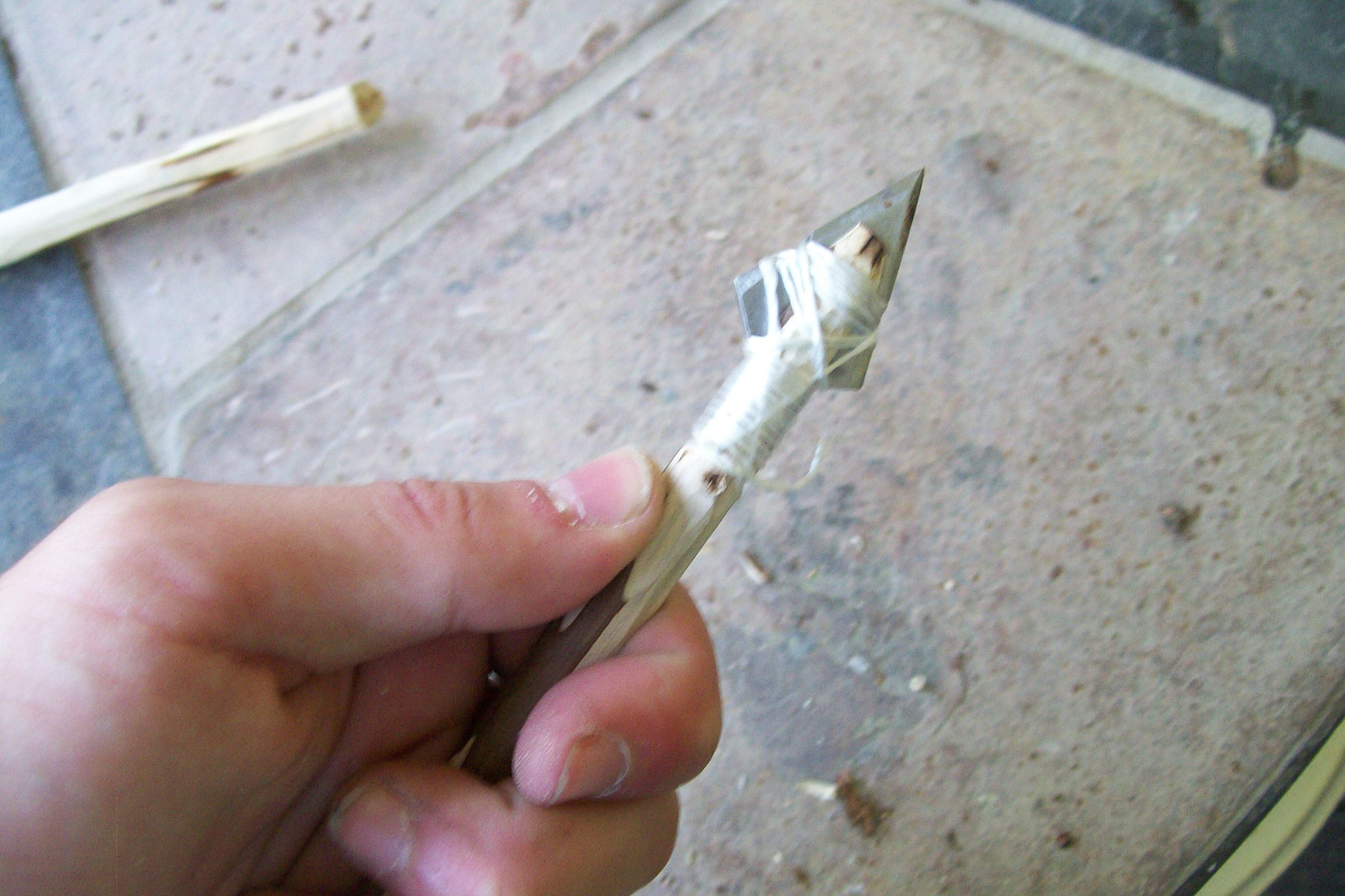 Emergency Survival Arrowhead Pendant and Making an Emergency Arrow : 15 ...