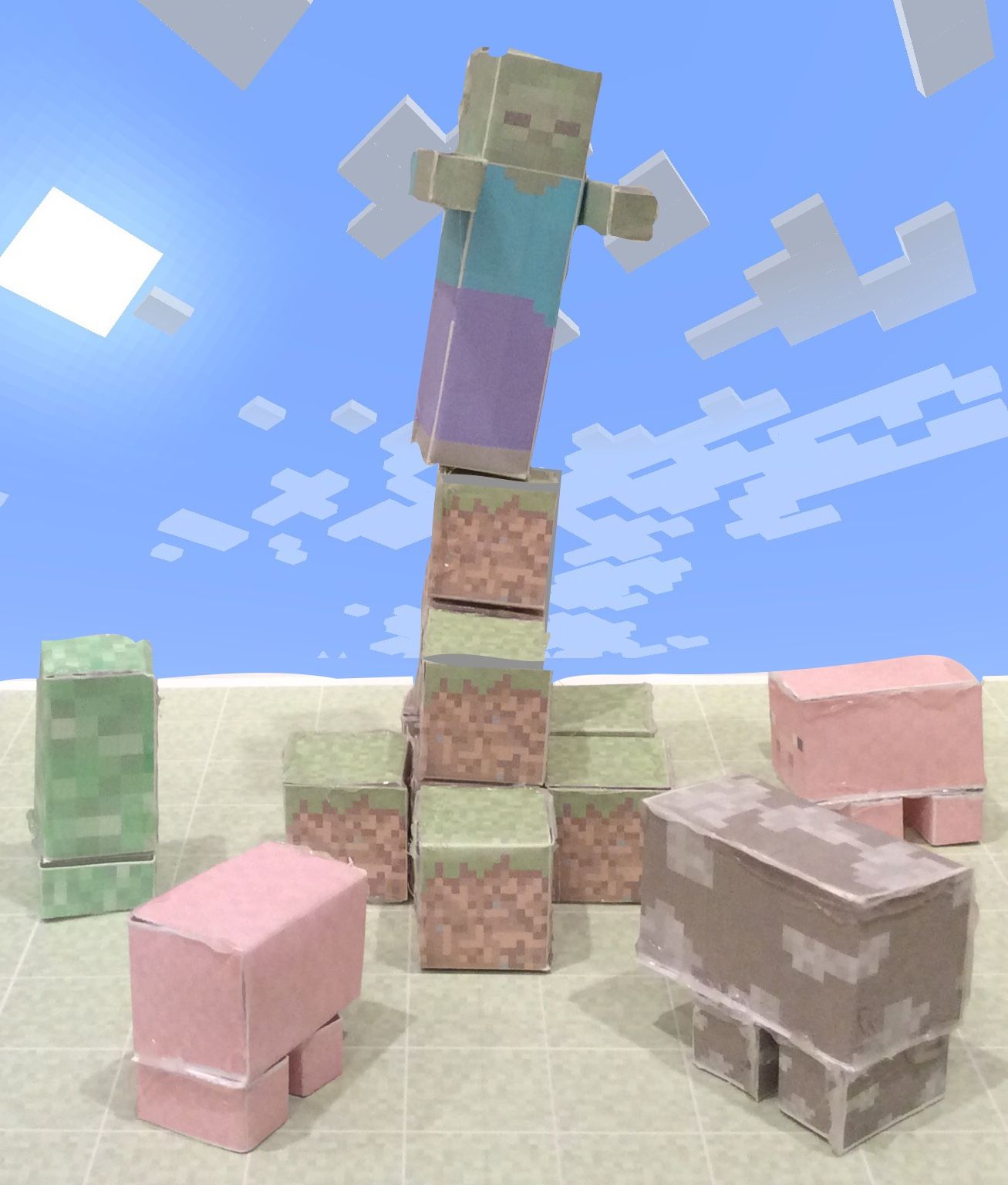 Cardstock Minecraft World : 7 Steps (with Pictures) - Instructables