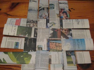 Newspaper Sit-upon : 6 Steps - Instructables