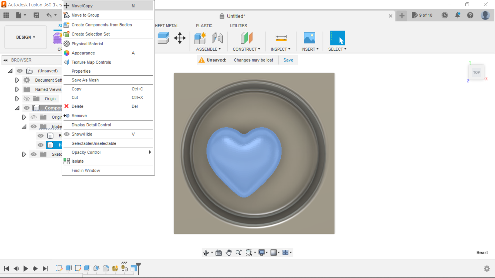 2 Hearts in Oak Flooring Off-Cut With Fusion 360 : 7 Steps (with ...