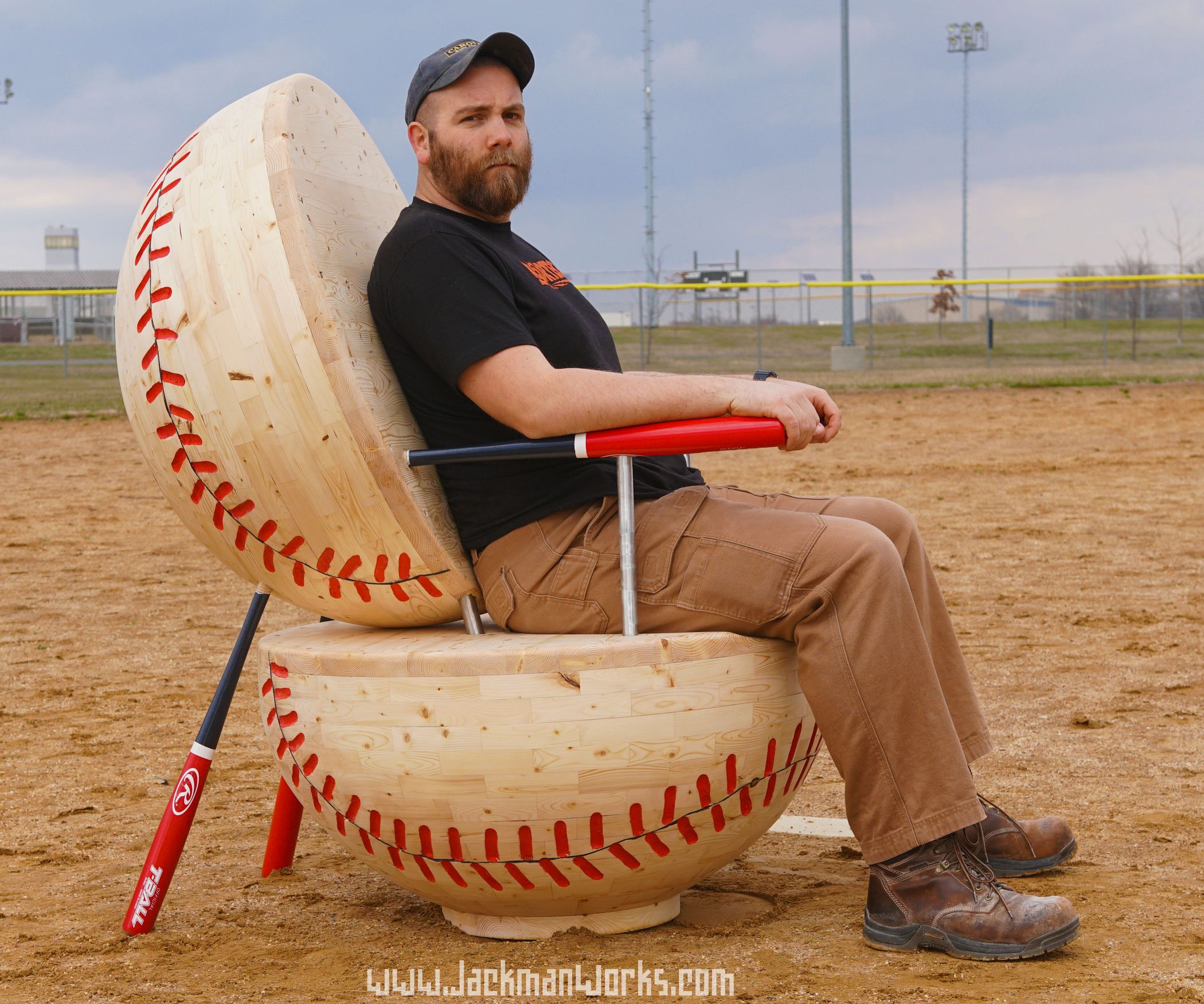 Building a Giant Baseball Chair (from 2x4s) : 15 Steps (with Pictures ...