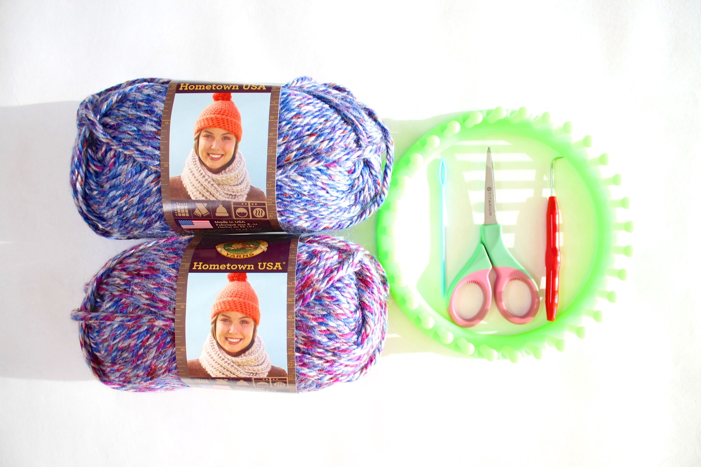 How to Knit an Infinity Scarf on a Loom : 15 Steps (with Pictures ...