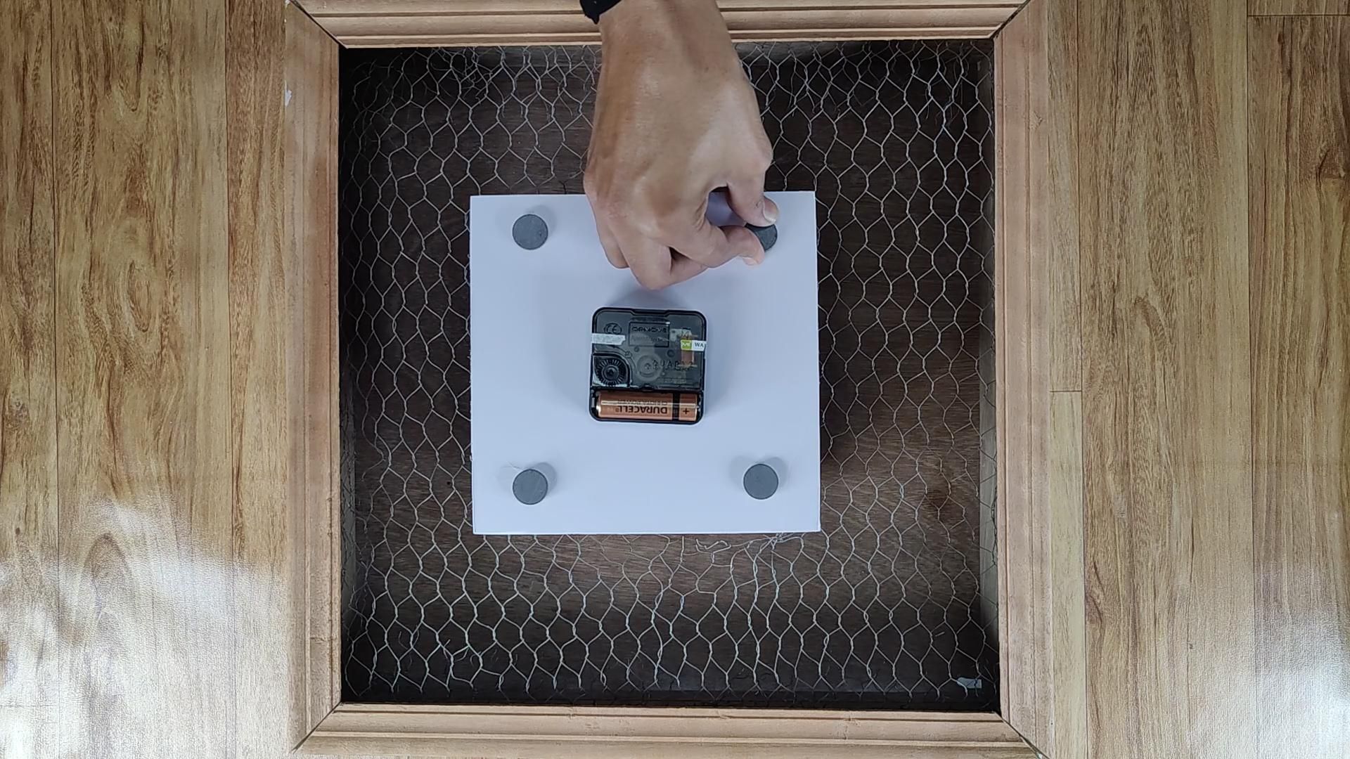 Handmade Large Wooden Wall or Table Clock, Botanical Wall Art, Unique ...