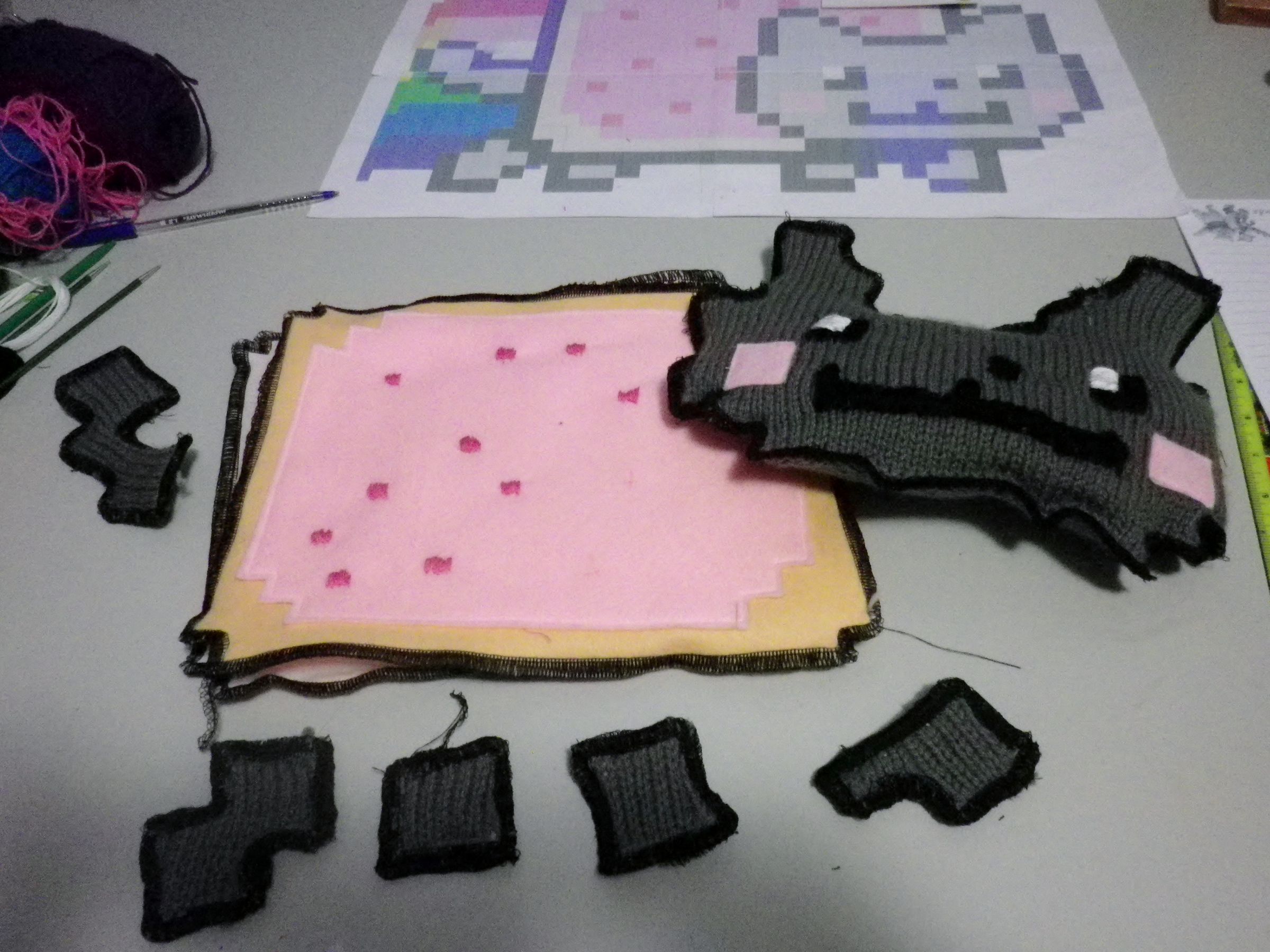 Nyan Cat Scarf Knitted : 11 Steps (with Pictures) - Instructables