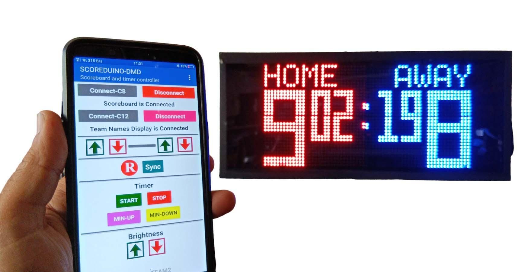 Build Football/Soccer and Tennis Scoreboard in 4 Steps Using Arduino ...