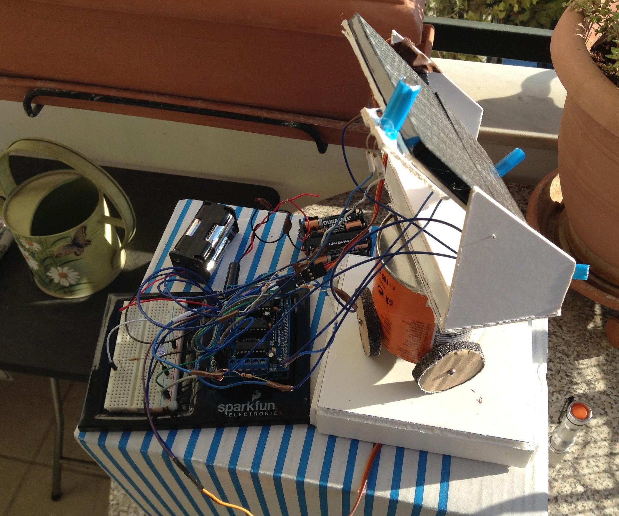 Solar Tracker With Dual Axis Controlled by Arduino - Simple Materials ...