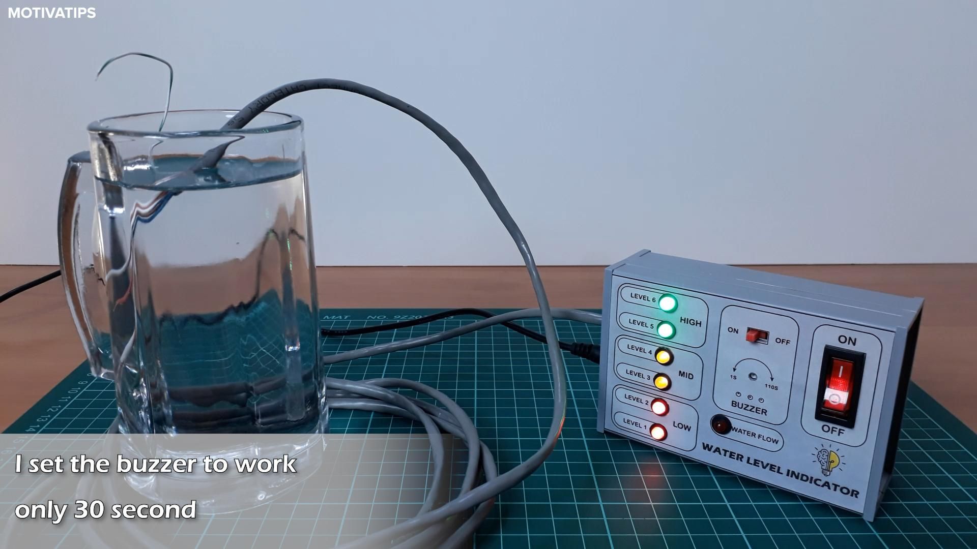 Water Level Indicator With Temporary Alarm & Water Flow Sensor : 5 ...
