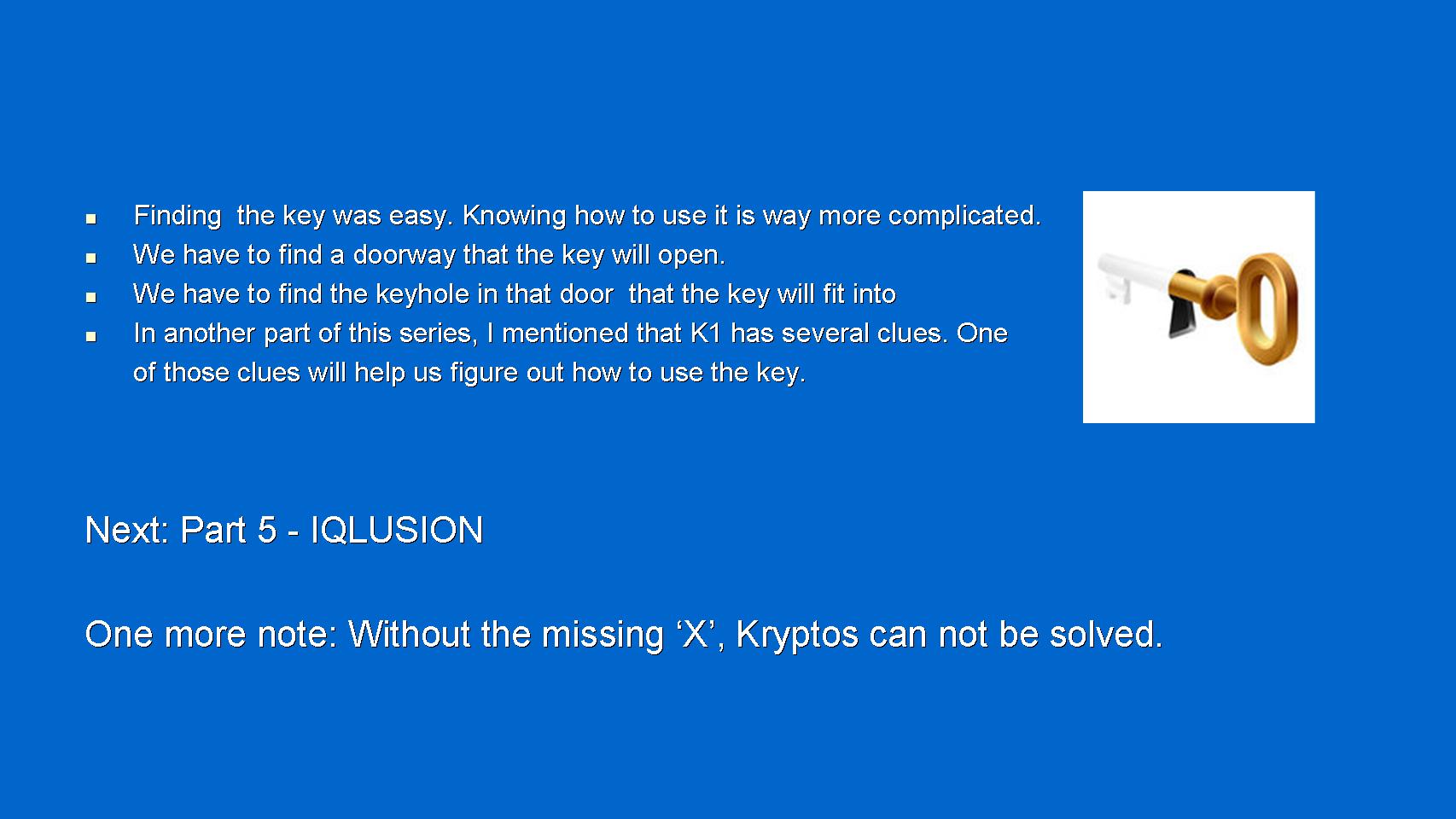 HOW TO SOLVE SANBORN'S KRYPTOS: Part 4 - the Meaning of K4 : 11 Steps ...