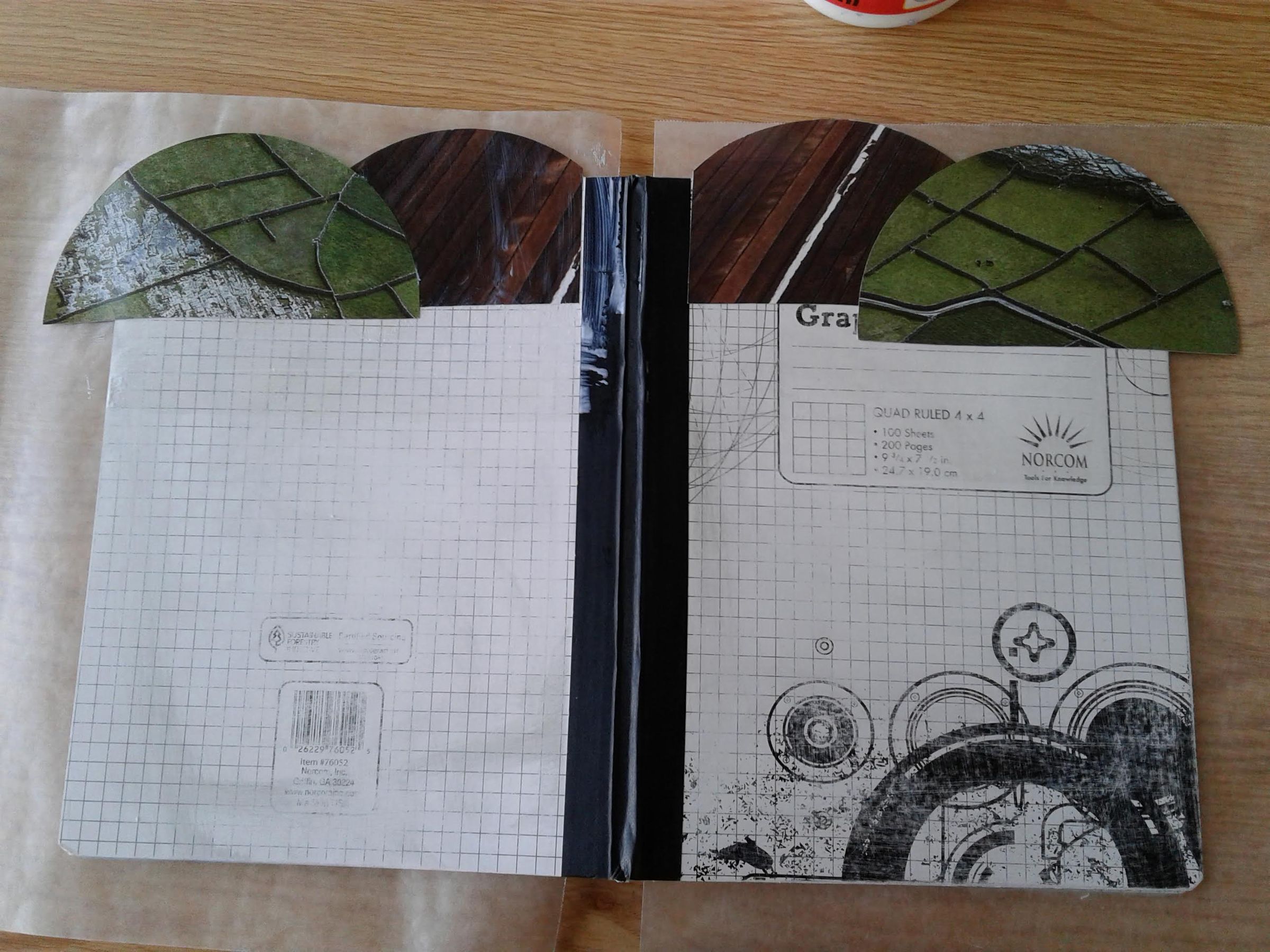 Decoupage Decorated Composition Book : 7 Steps (with Pictures ...
