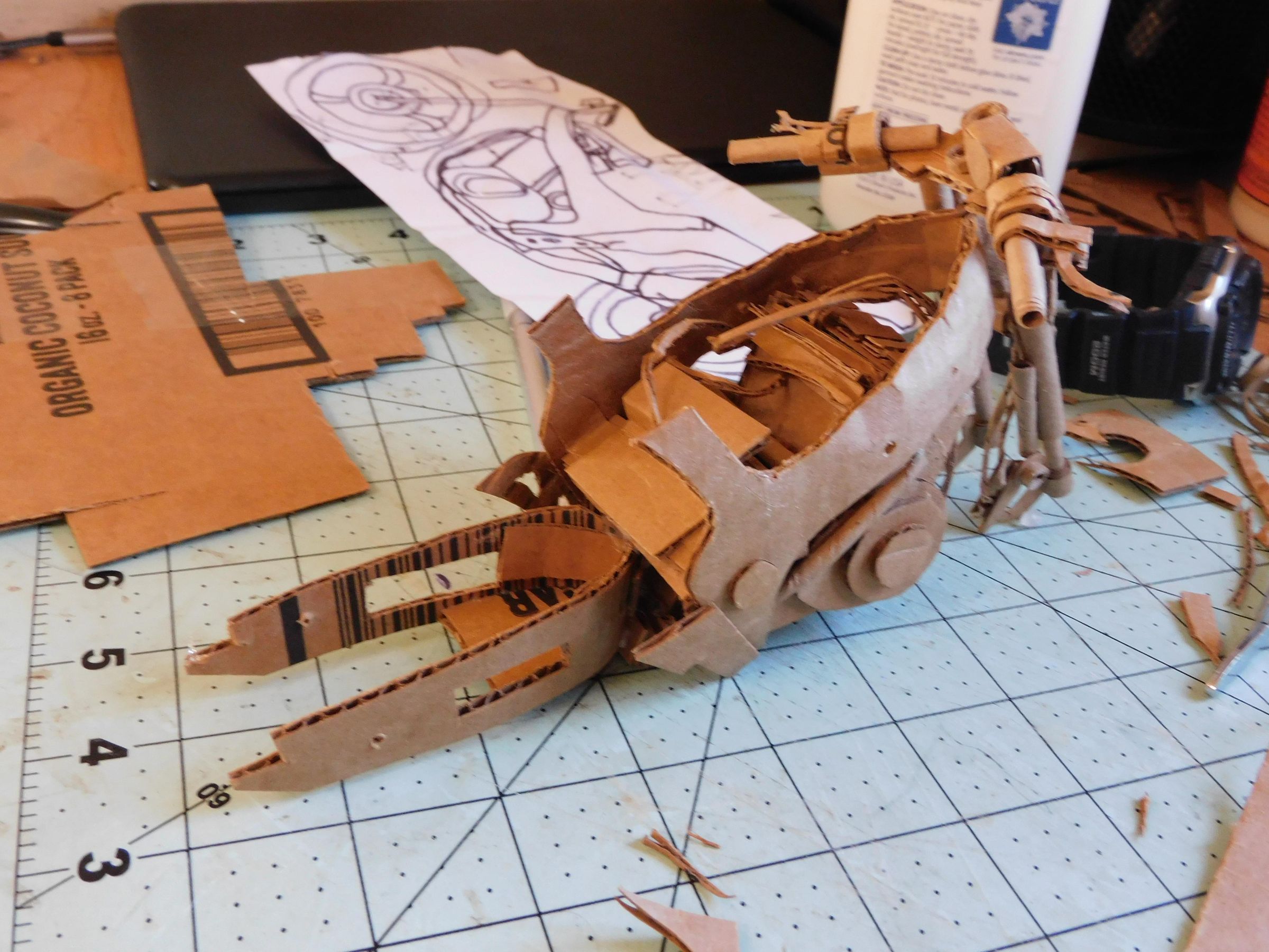 Cardboard Suzuki Hayabusa Chassis : 17 Steps (with Pictures ...