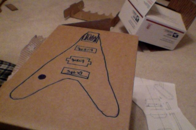 Making a Cardboard Electric Guitar That Actually Works! ( No Expensive ...