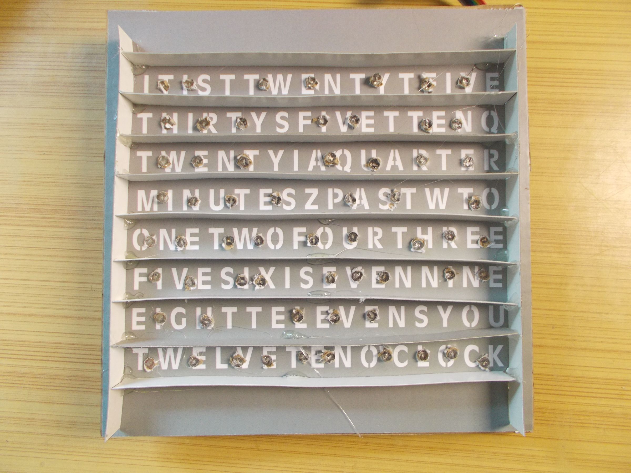 DIY Word Clock : 10 Steps (with Pictures) - Instructables