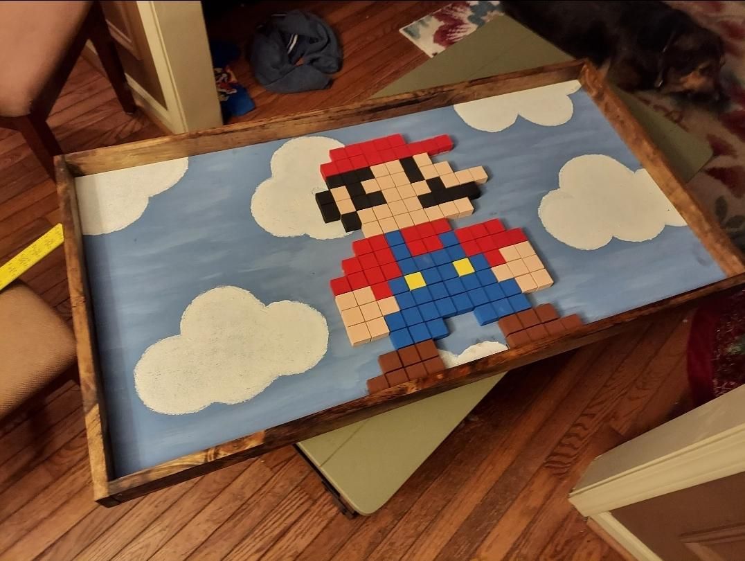 DIY: Wooden Mario Video Game Display / Info Center / 3D Creation : 7 ...