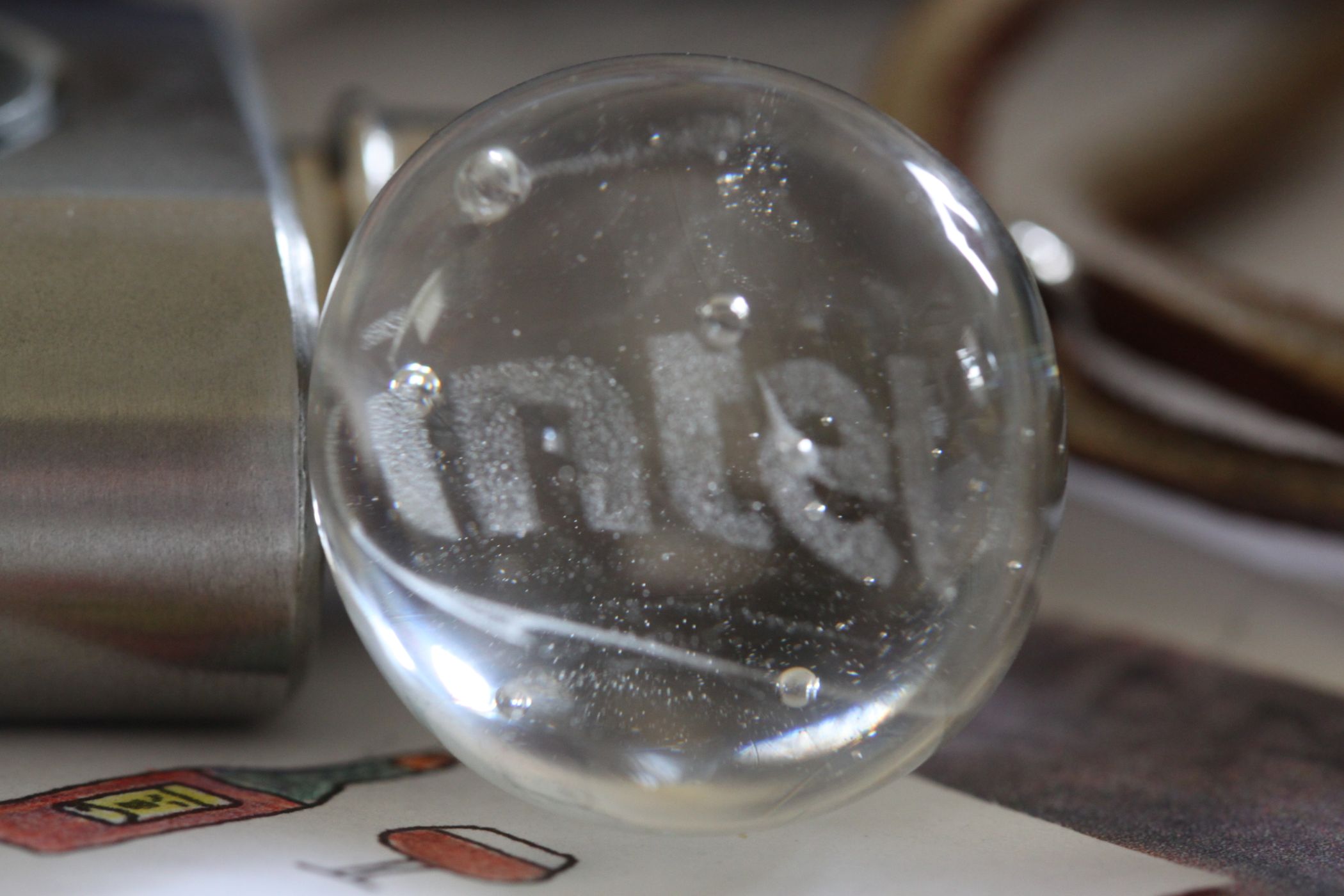 How to Make a Glass Marble With an Embedded Precision Image : 4 Steps ...