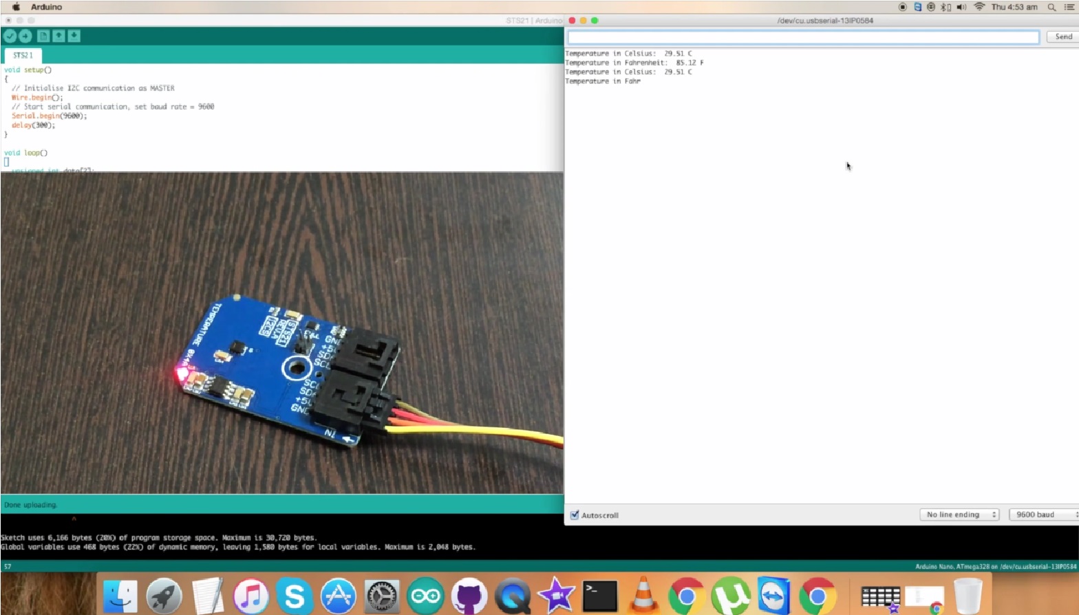 Temperature Measurement Using STS21 and Arduino Nano : 4 Steps - Instructables