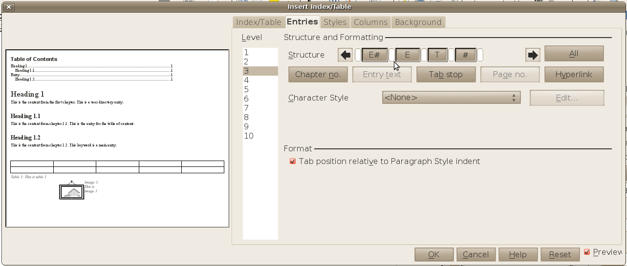 How to Create a Table of Contents in OpenOffice/LibreOffice : 9 Steps ...