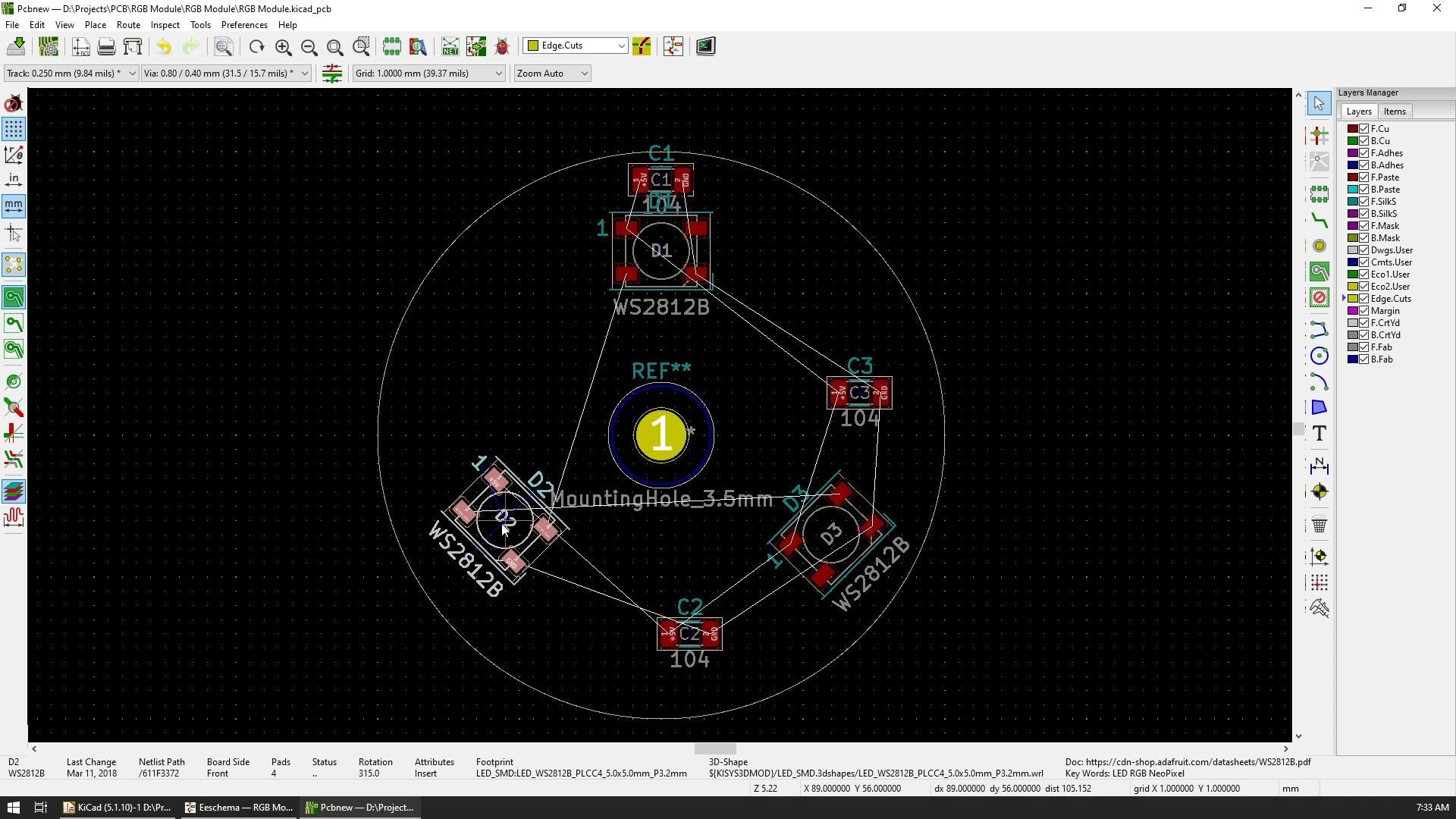 Design a PCB for the Very First Time in KiCad : 9 Steps (with Pictures ...