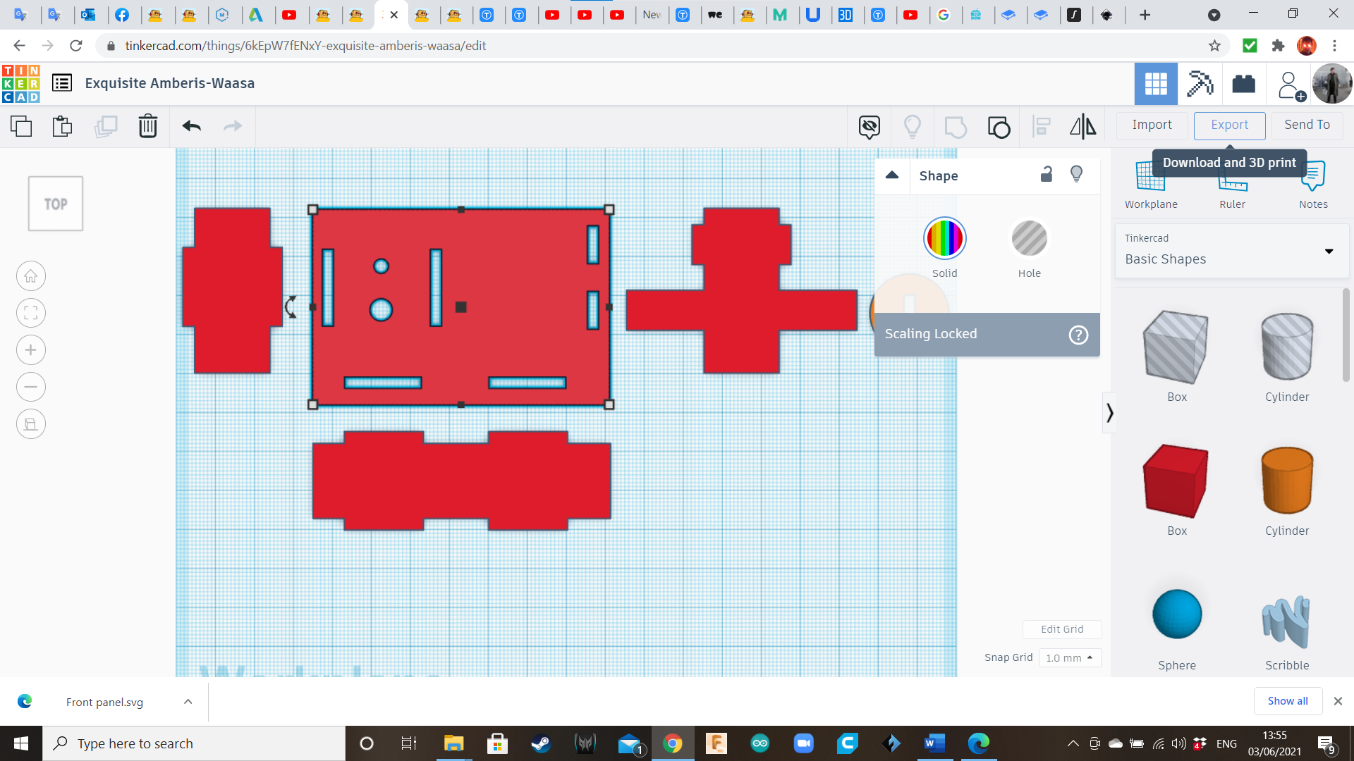 Tinkercad Robotics for School: Laser-cut Walking Machine! : 27 Steps ...