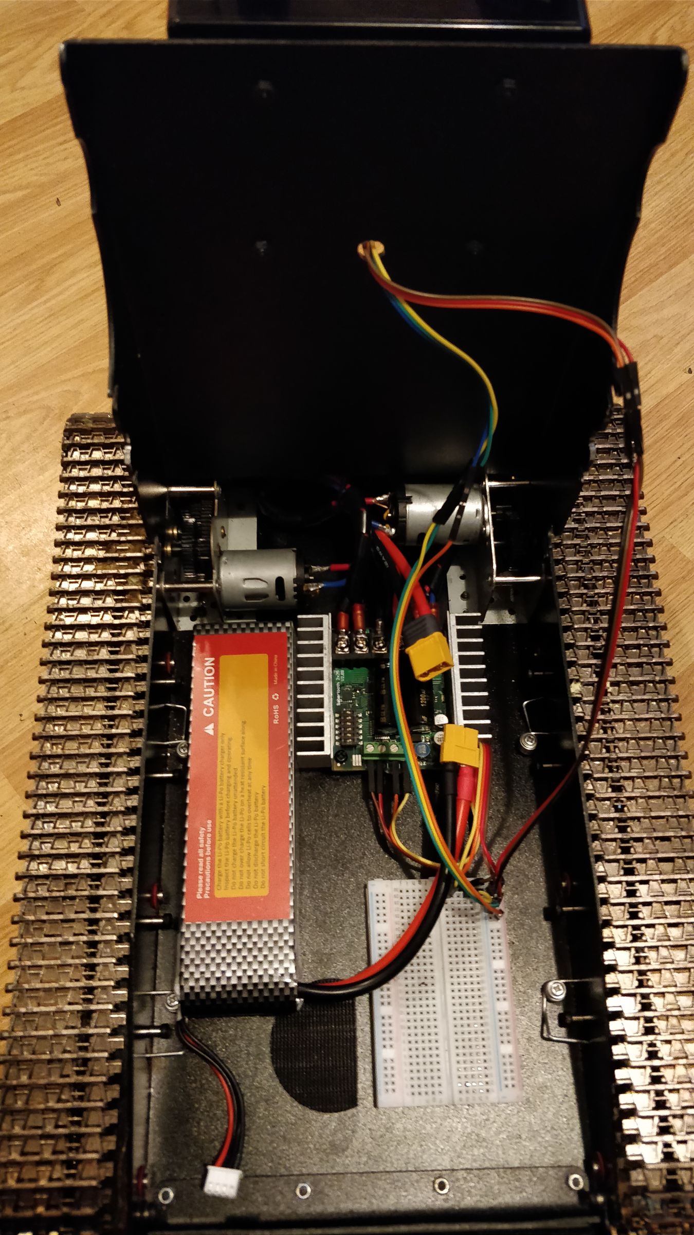 Rugged Remote Tracked Chassis Surveillance Bot : 7 Steps (with Pictures ...