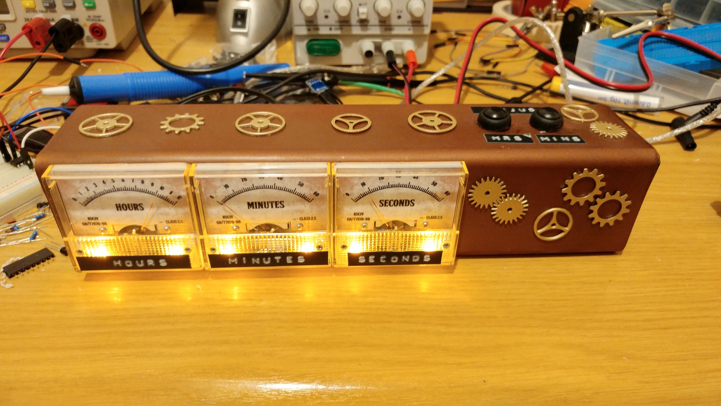 Steampunk Voltmeter Clock : 6 Steps (with Pictures) - Instructables