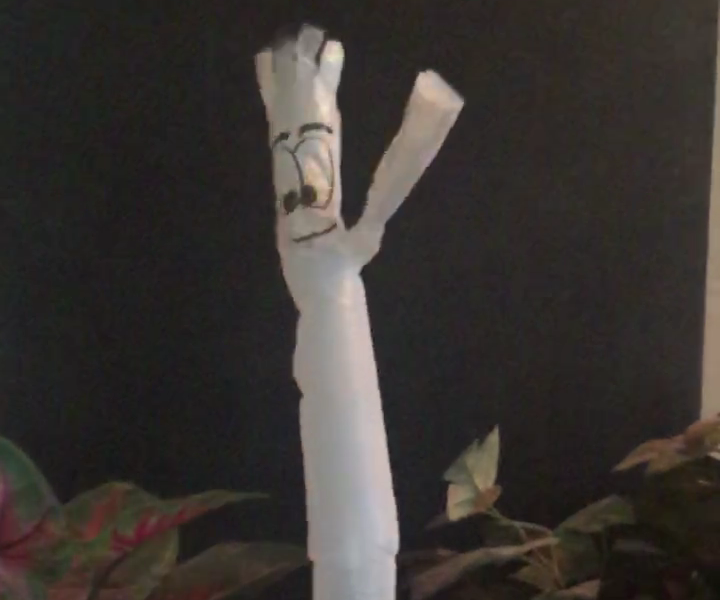 Make a Desktop Sized Air Dancer (a.k.a. Tube Man) : 5 Steps - Instructables