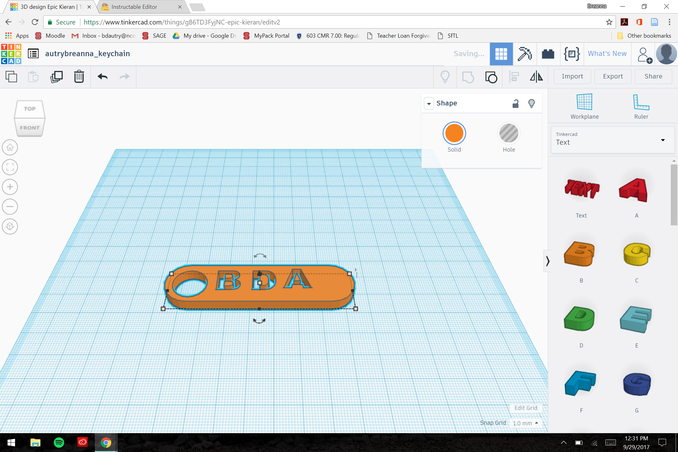 How to Use TinkerCad: Keychain Edition : 7 Steps (with Pictures ...