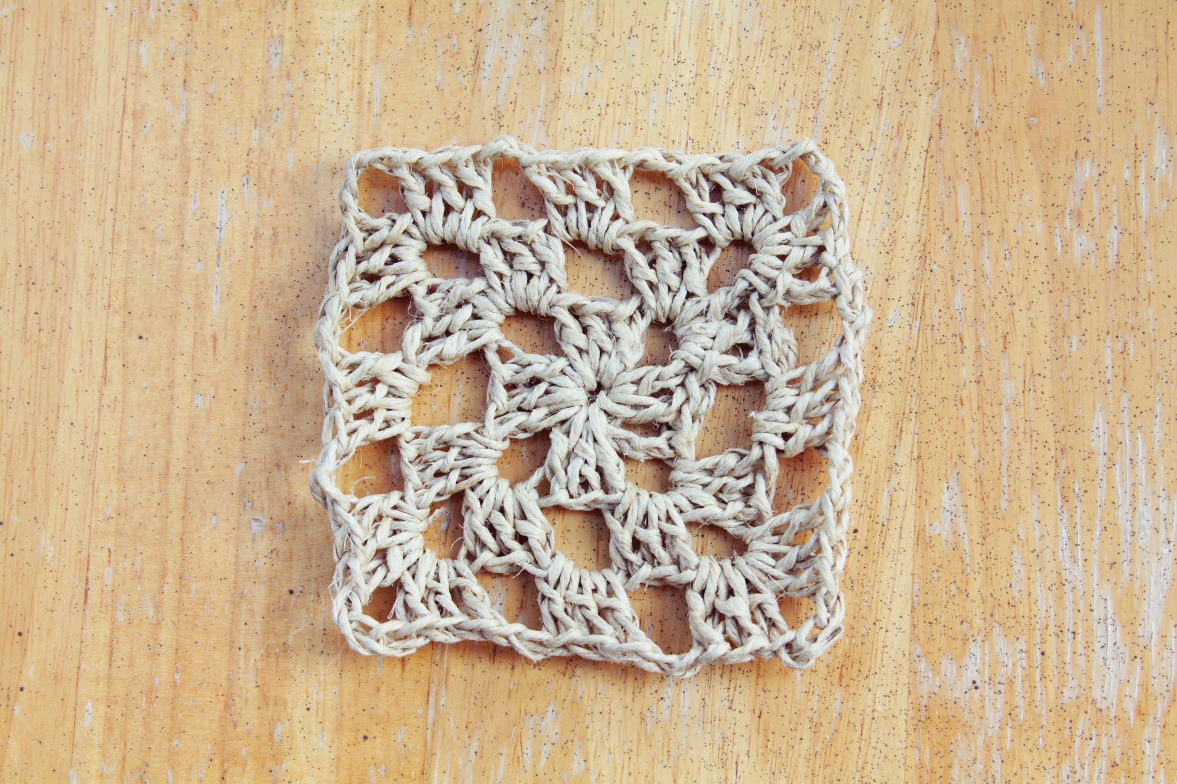 Granny Square Hemp Coasters : 10 Steps (with Pictures) - Instructables