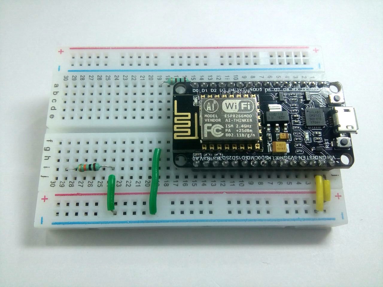 Interface Force Sensitive Resistor to Fade an LED Using NodeMCU : 5 ...