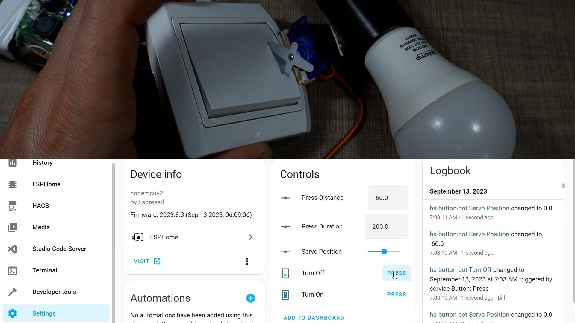 ButtonBot - a DIY Solution to Automate Any Switch With Home Assistant ...