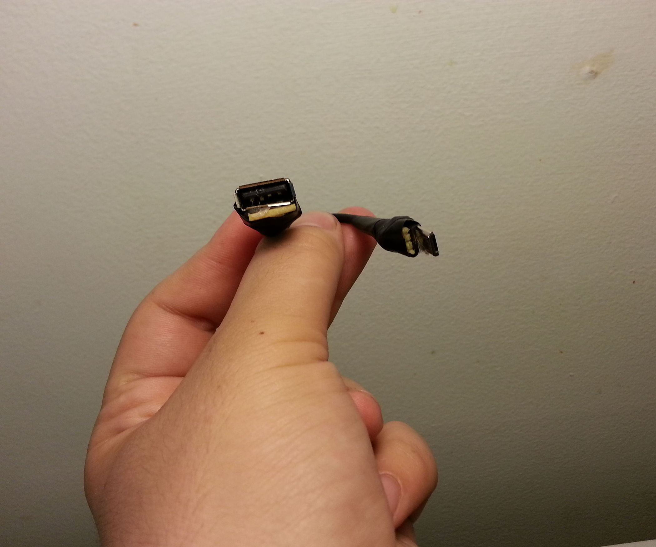 Make a USB OTG Host Cable. the Easy Way! : 4 Steps - Instructables