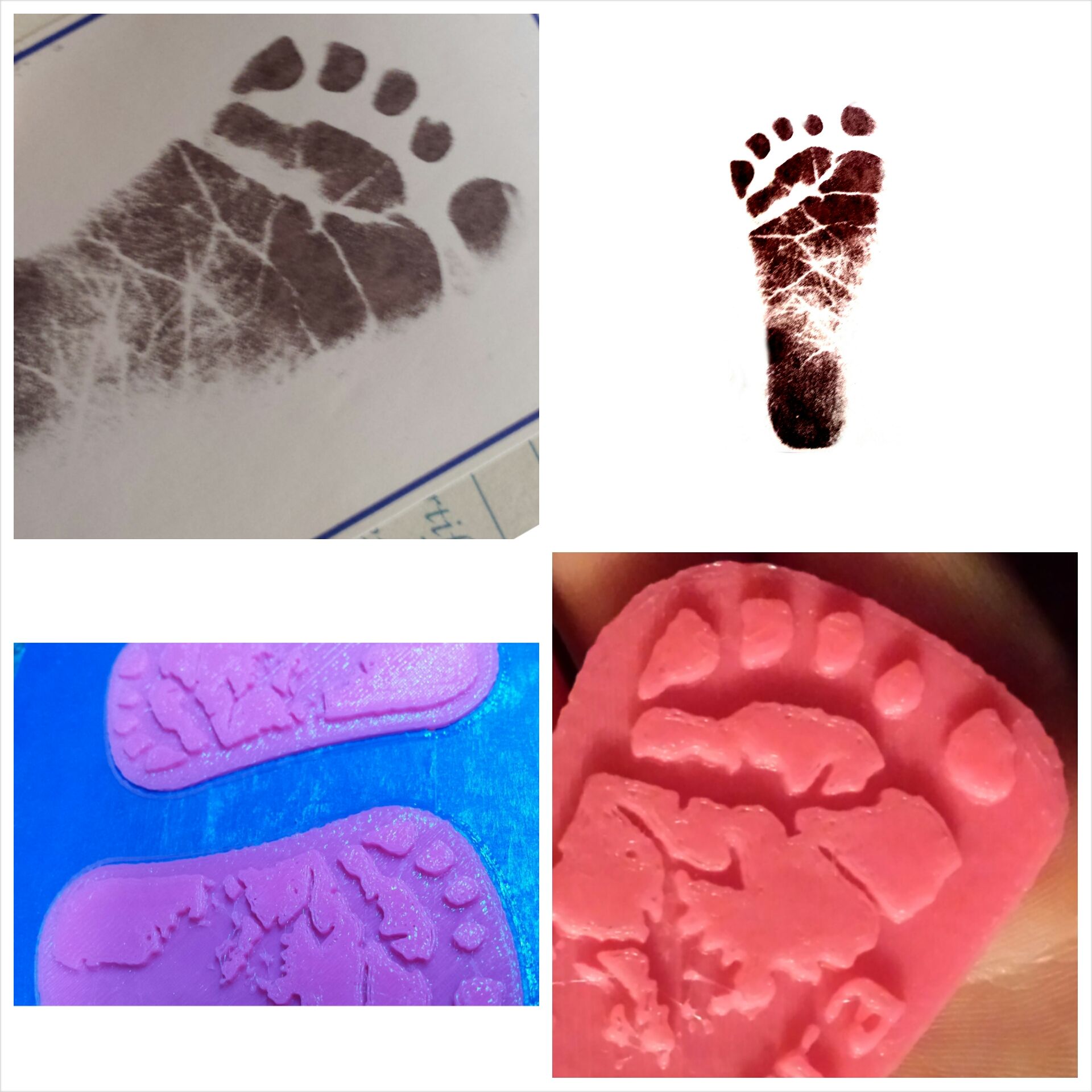 Welcoming a New Little Maker With a 3D Footprint Keepsake : 10 Steps ...